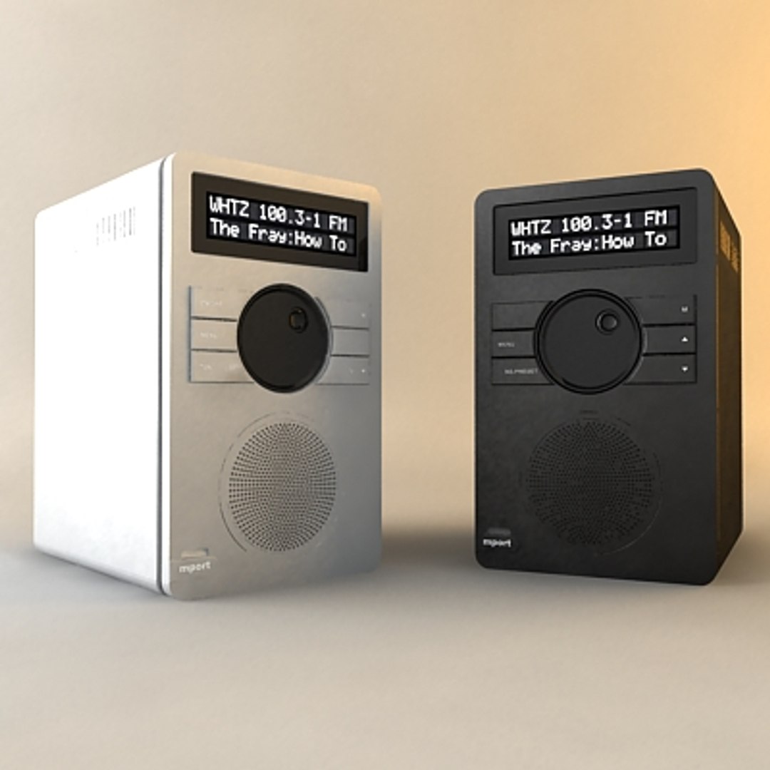 radio 3d model