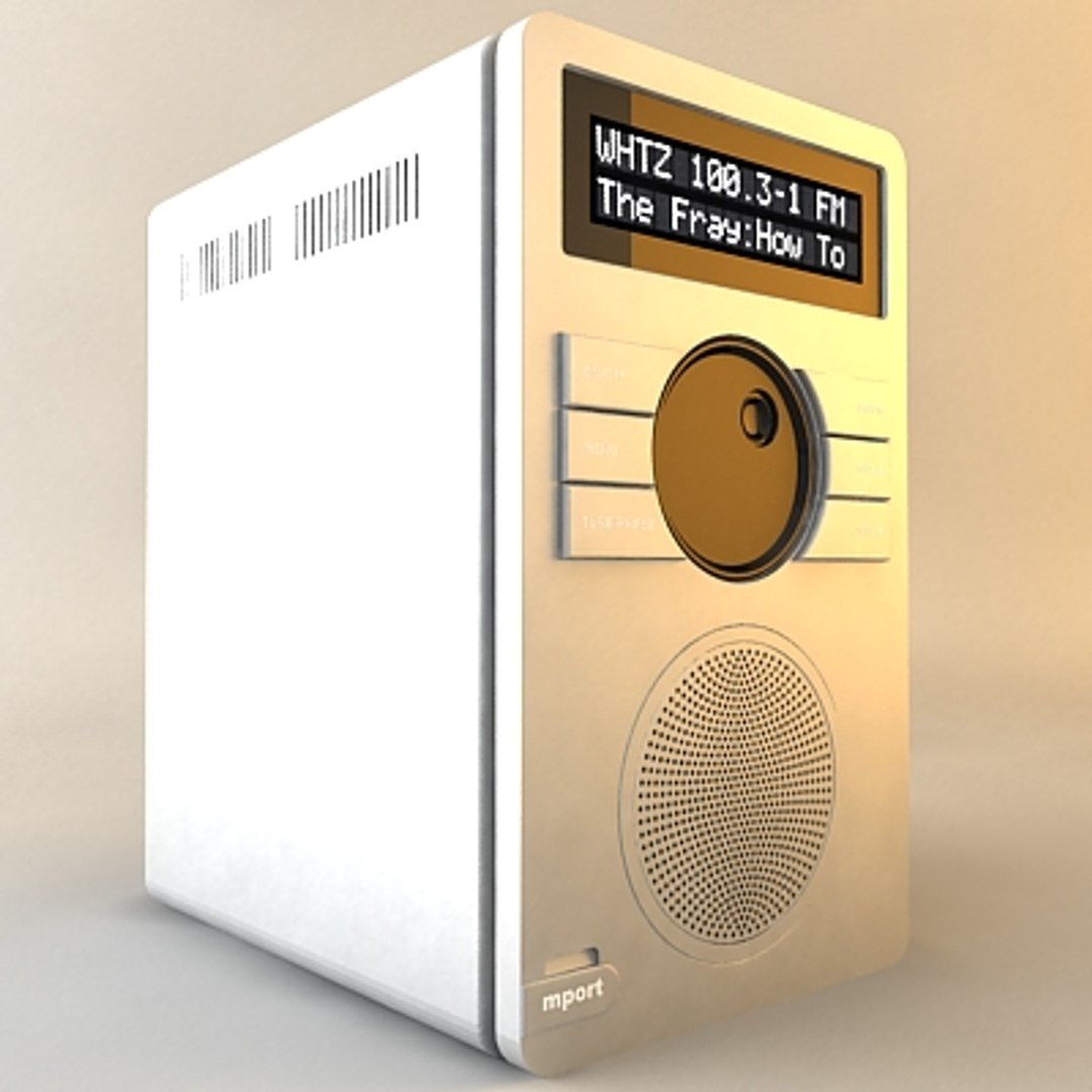 radio 3d model