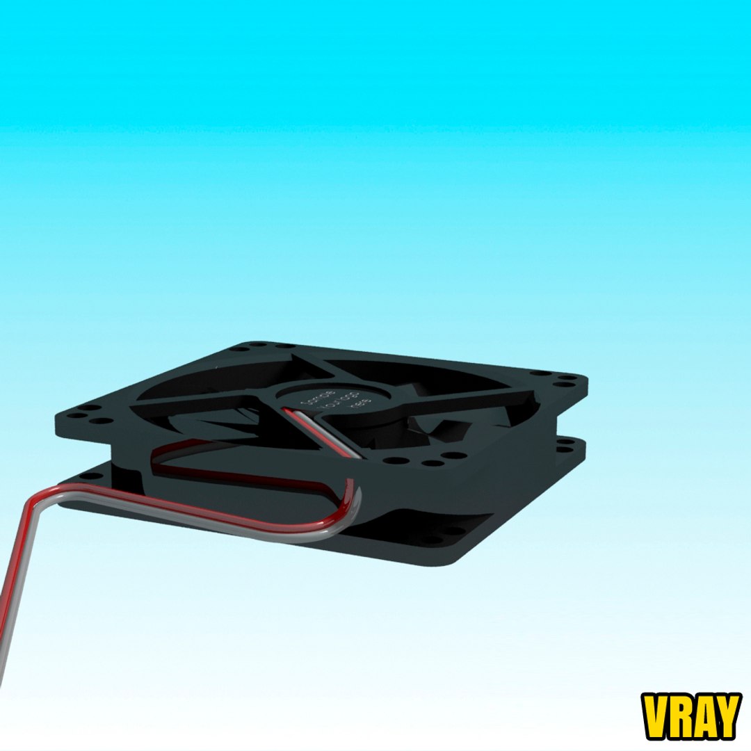 3d model pc fan
