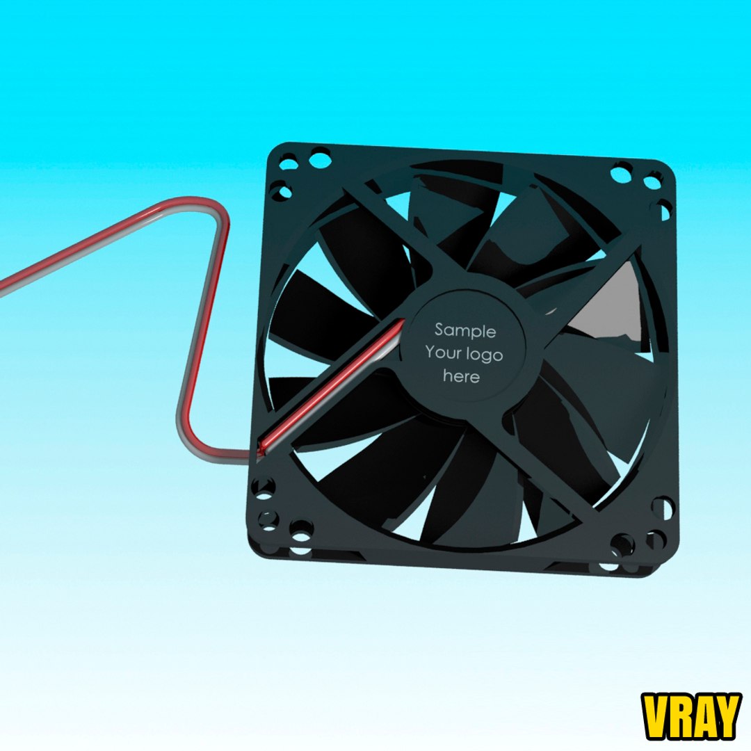 3d model pc fan