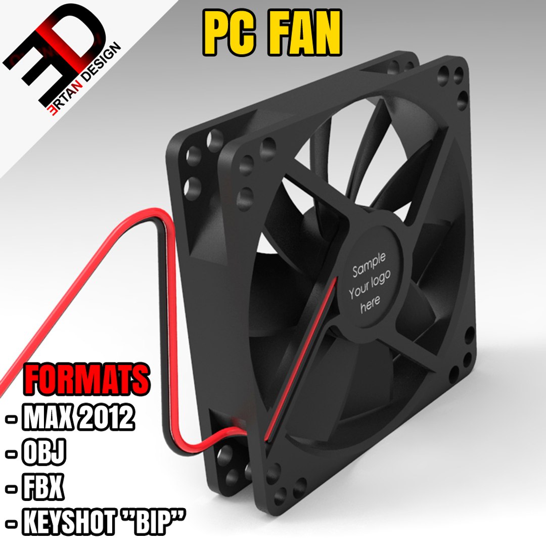 3d model pc fan