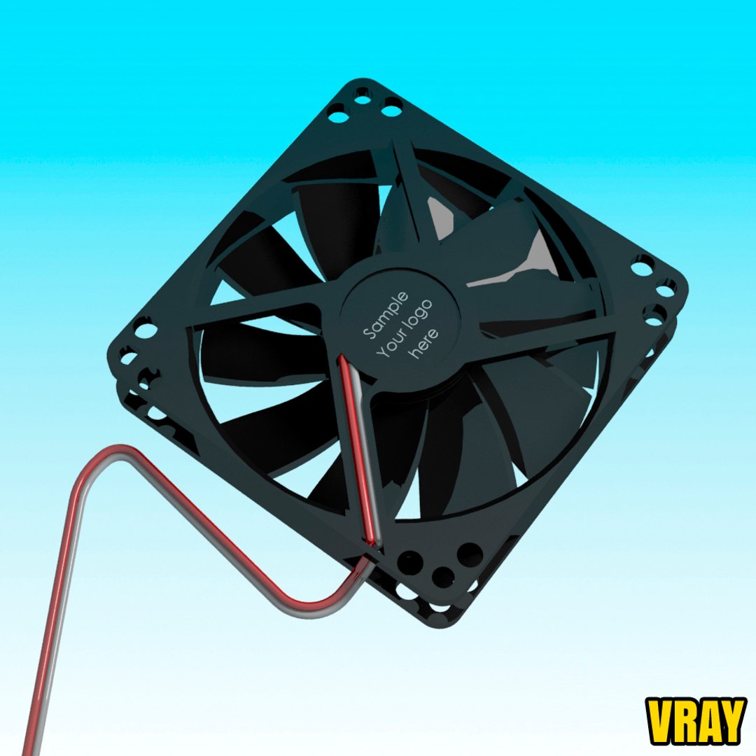 3d model pc fan