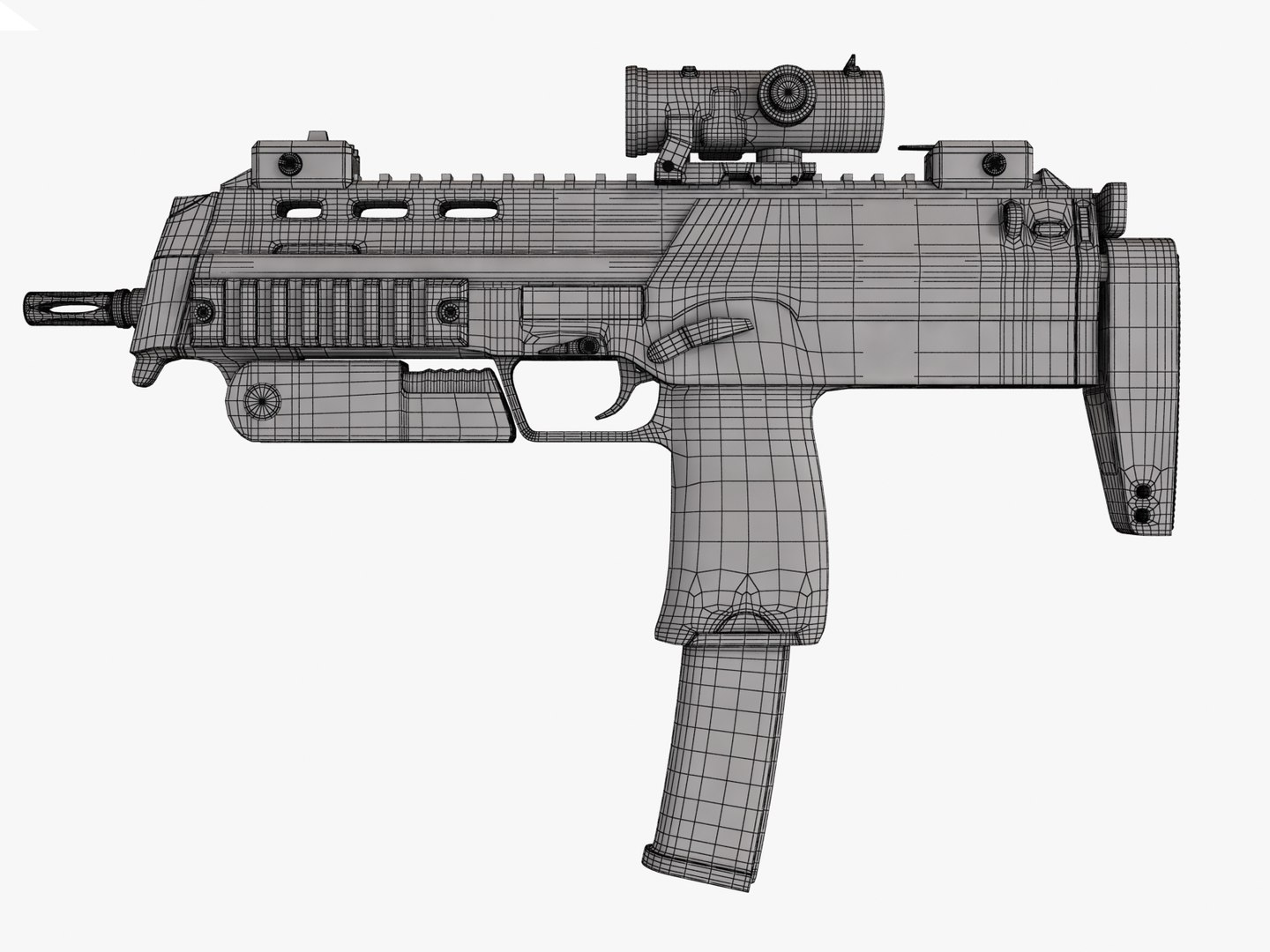 Mp Hk Mp7 3d Max