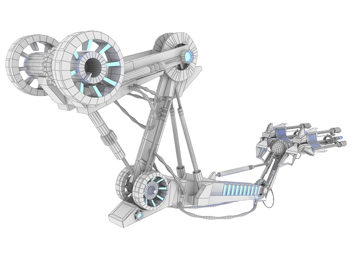 Free Robotic Weapon Arms - 3d Model