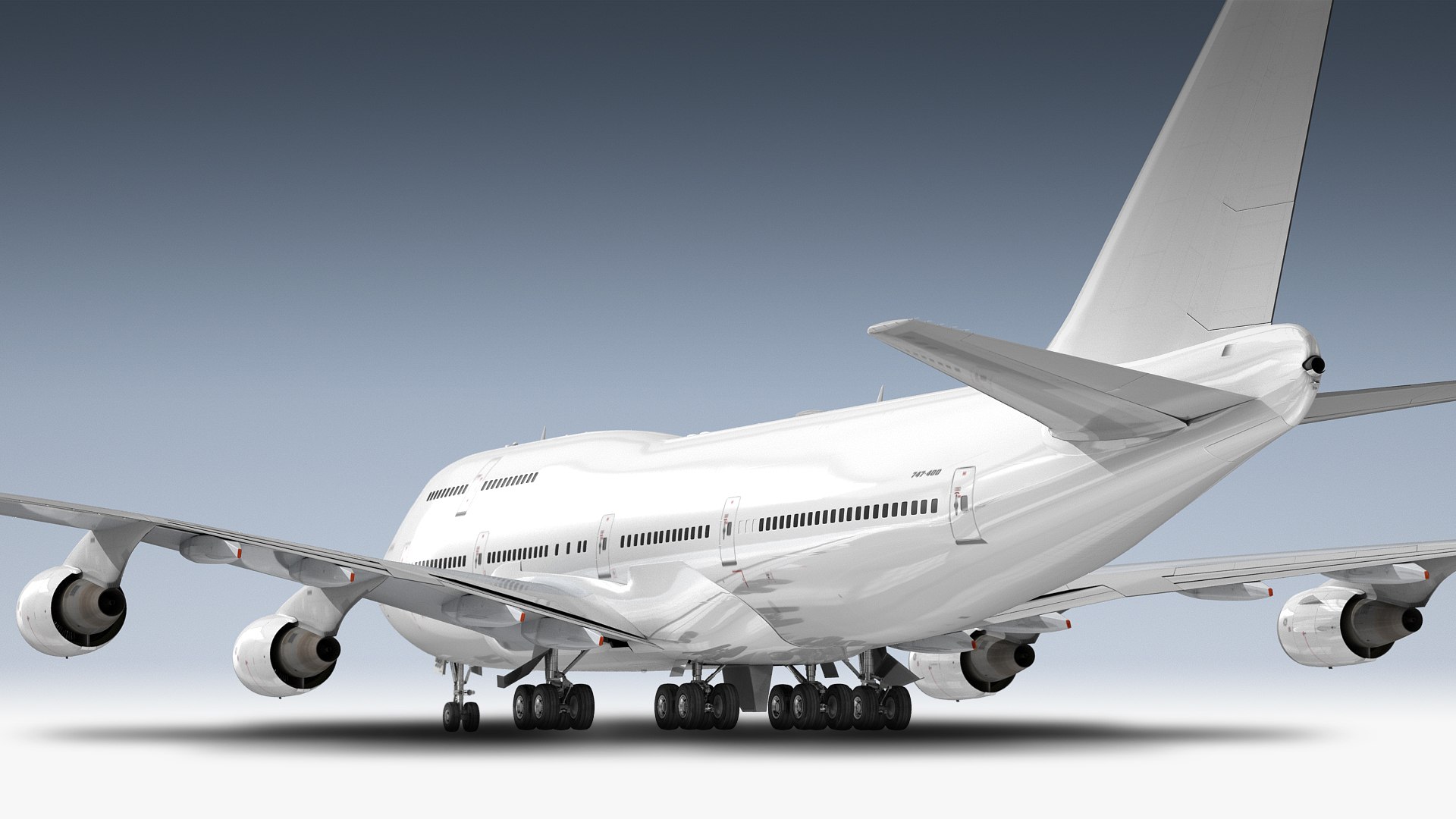 Boeing 747-400 Plane Generic 3d Model