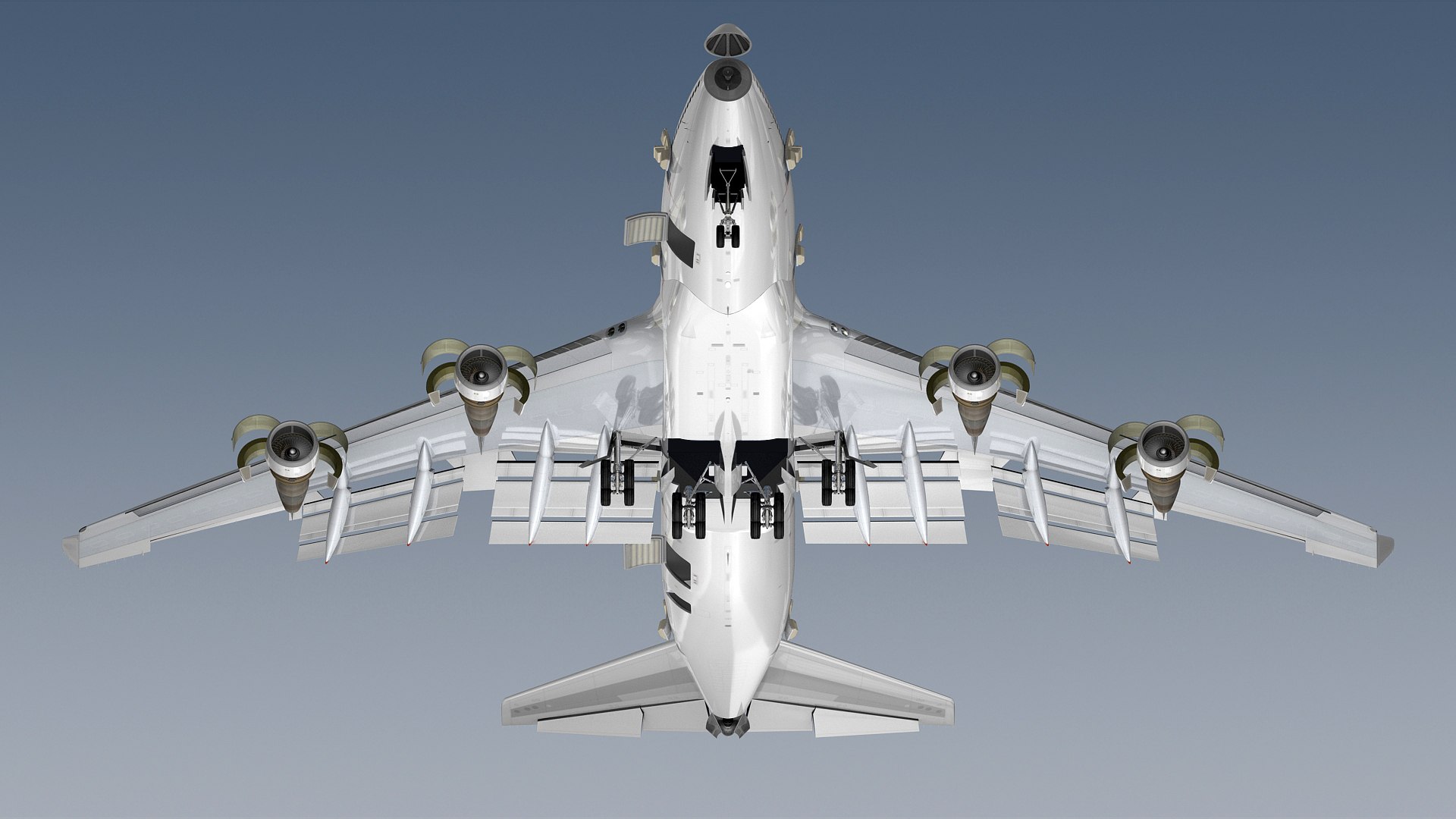 boeing 747-400 plane generic 3d model