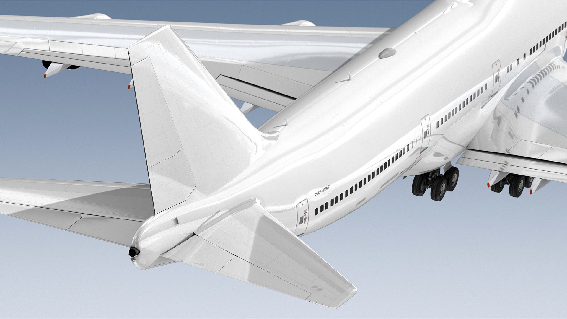 Boeing 747-400 Plane Generic 3d Model