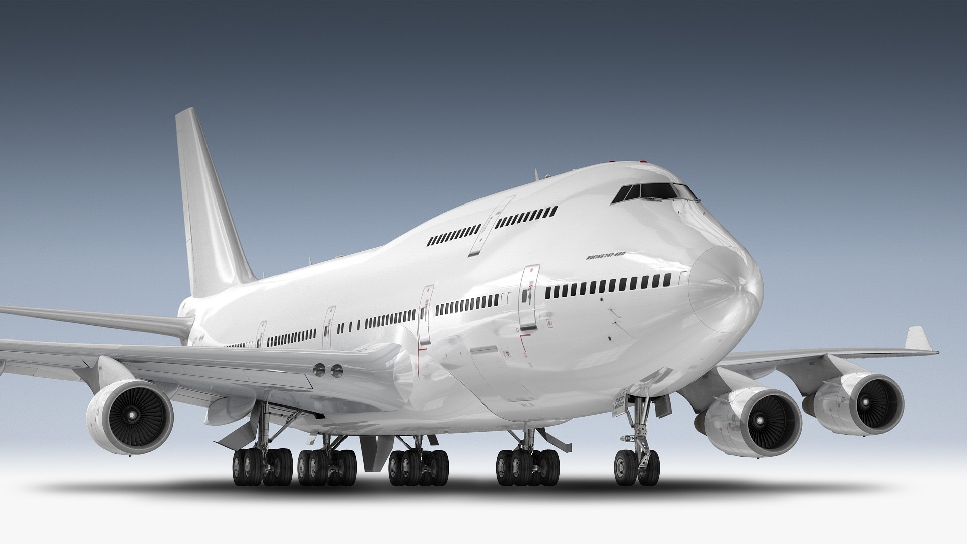 Boeing 747-400 Plane Generic 3d Model