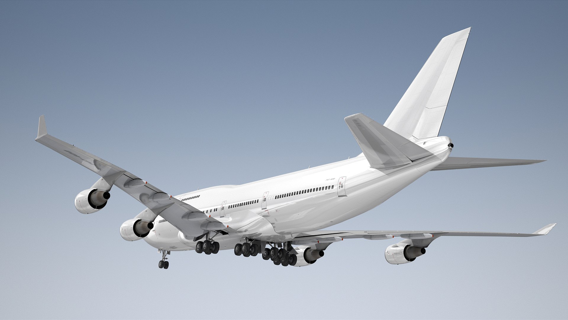 Boeing 747-400 Plane Generic 3d Model