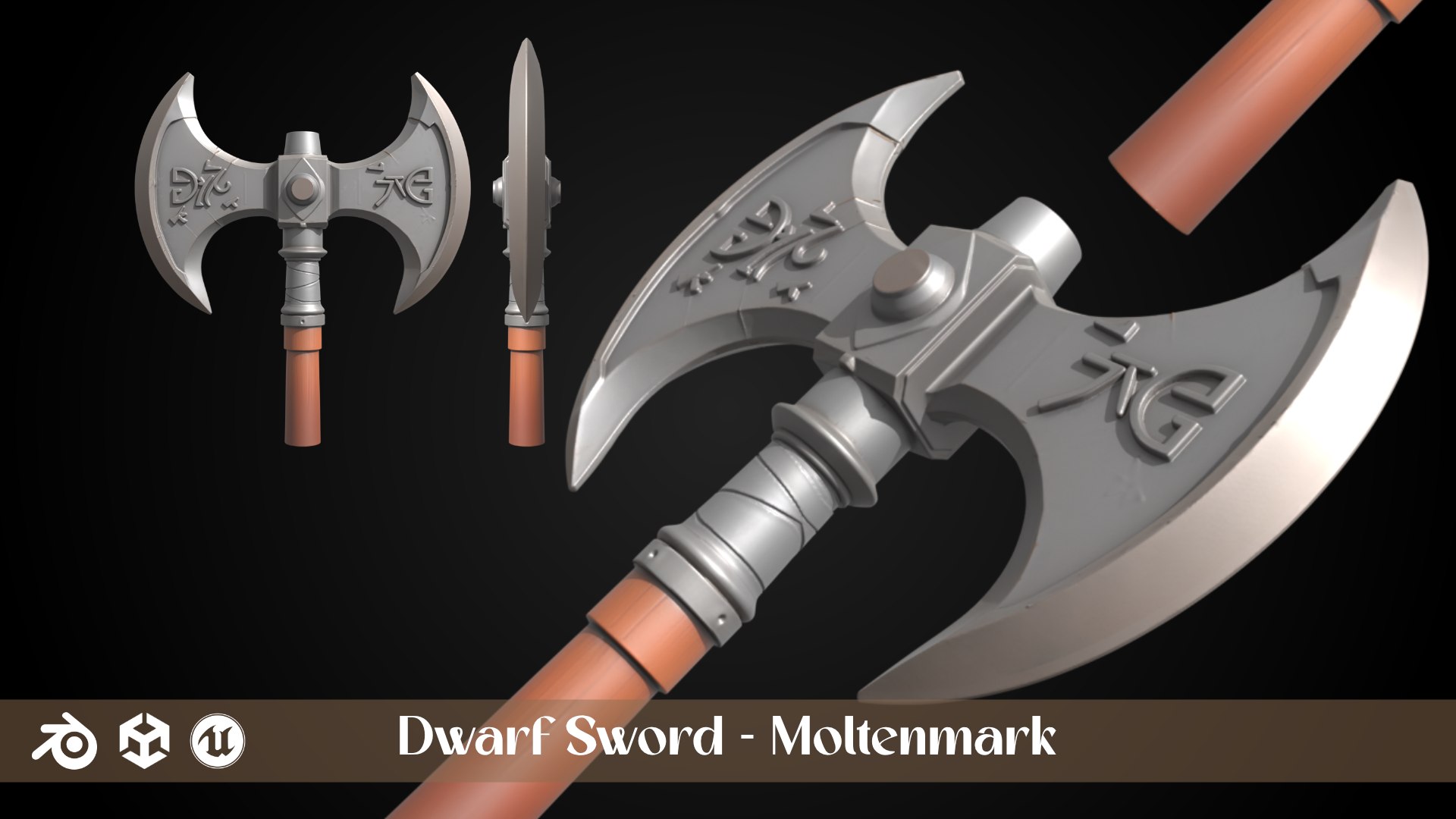 Stylized Sword - Dwarf Sword Pack 3D Model - TurboSquid 2438691