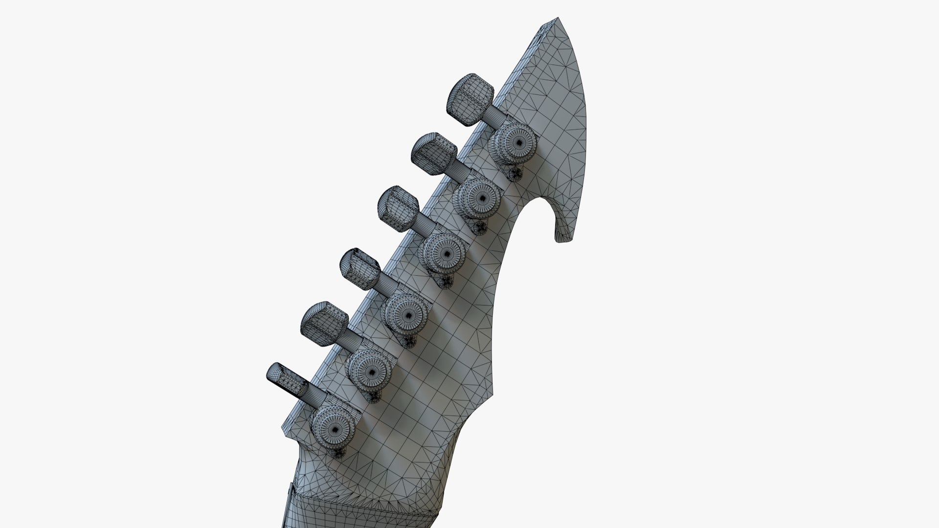 Electric Strat-style Guitar Cad 3D Model - TurboSquid 1387850
