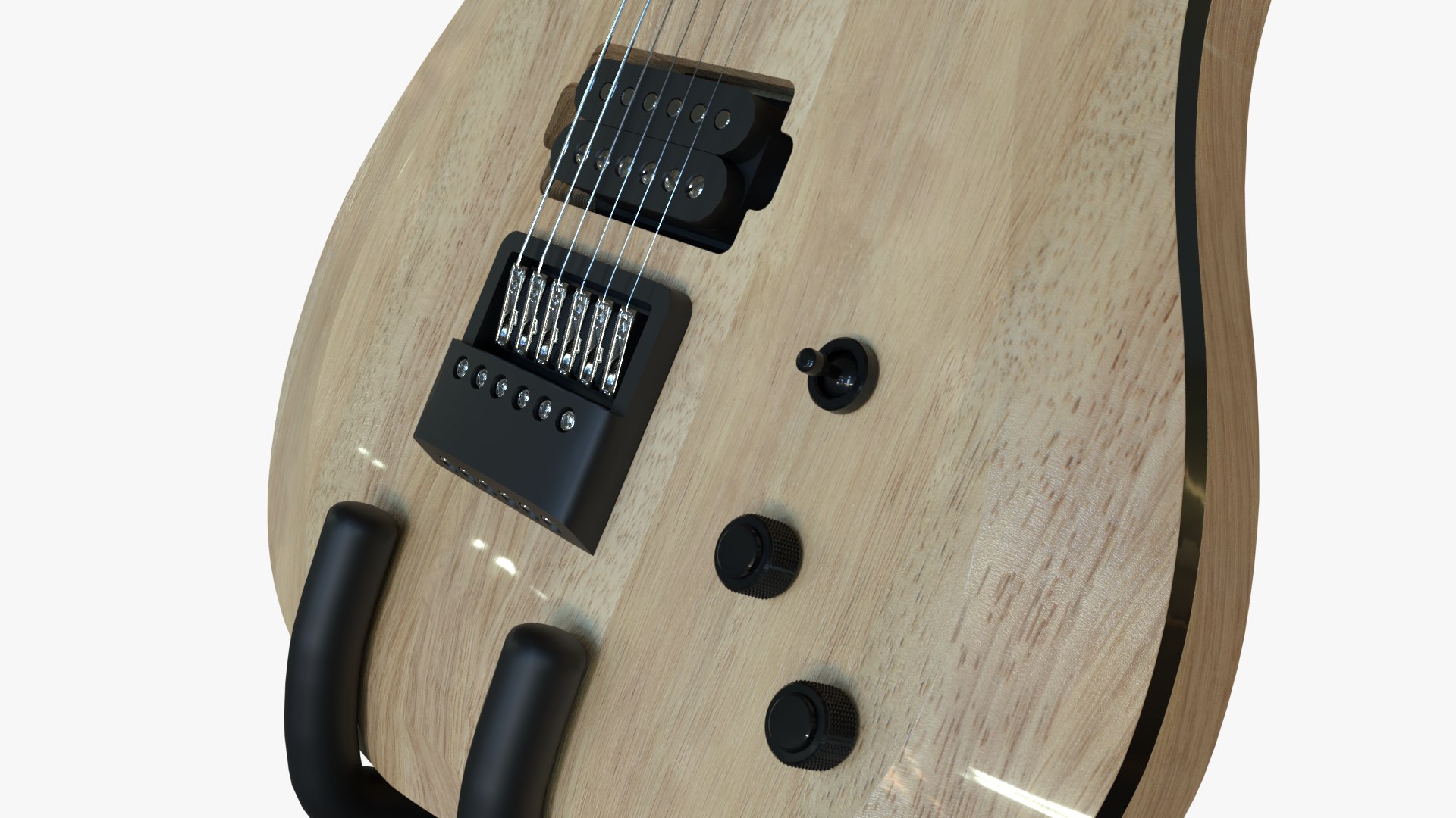 Electric Strat-style Guitar Cad 3D Model - TurboSquid 1387850