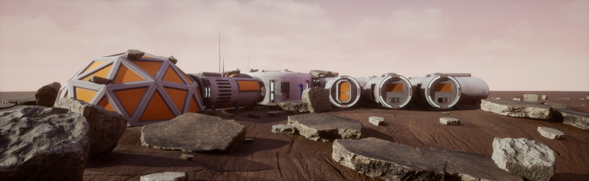 3D Space Mars Colony Car Vehicle Model - TurboSquid 1554333