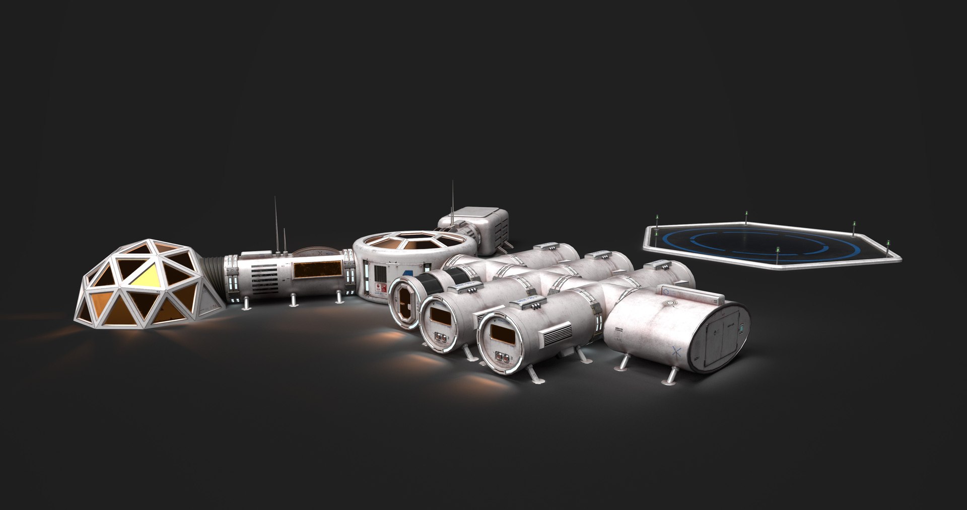 3D Space Mars Colony Car Vehicle Model - TurboSquid 1554333