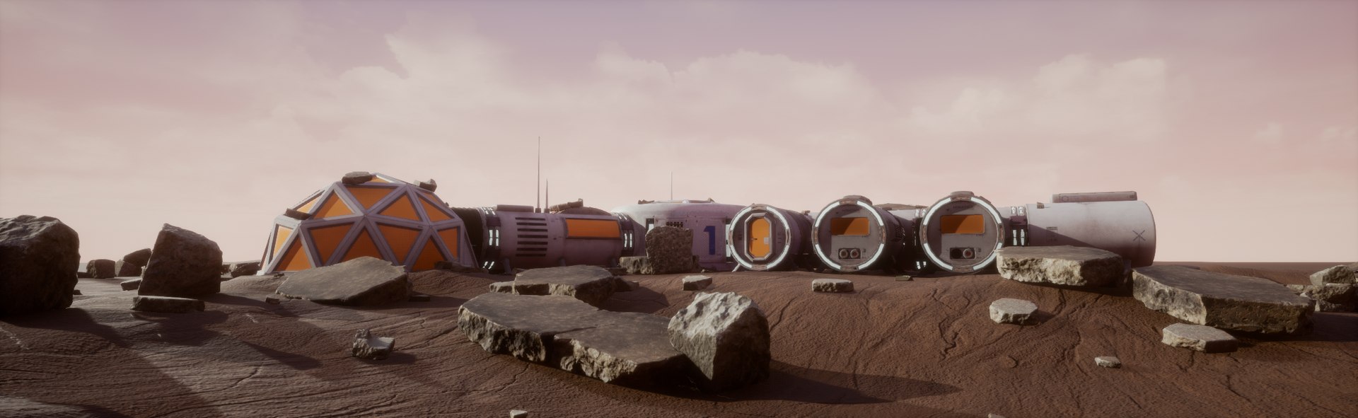 3D Space Mars Colony Car Vehicle Model - TurboSquid 1554333
