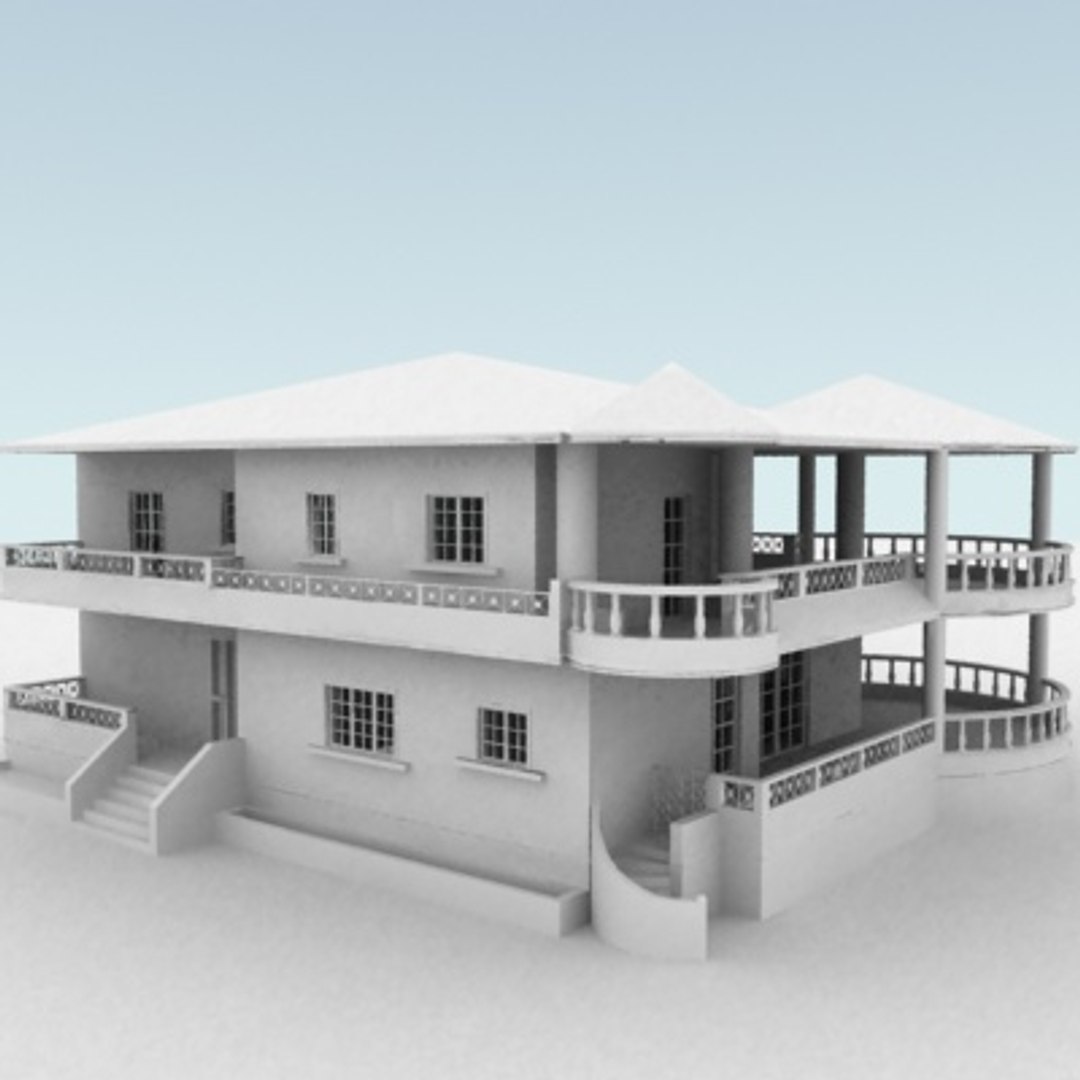 Free House Building 3d Model
