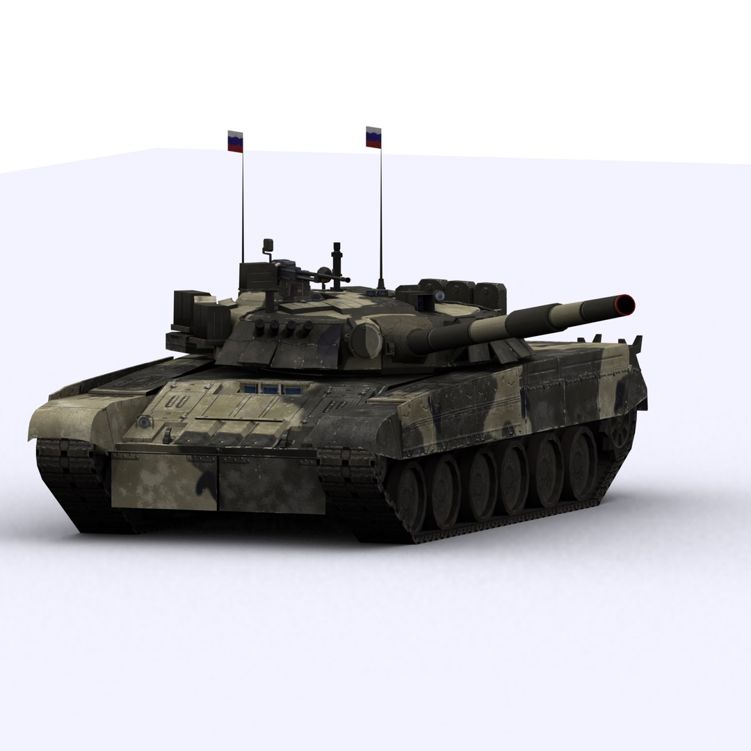 T-80u T80 Tank 3d Model