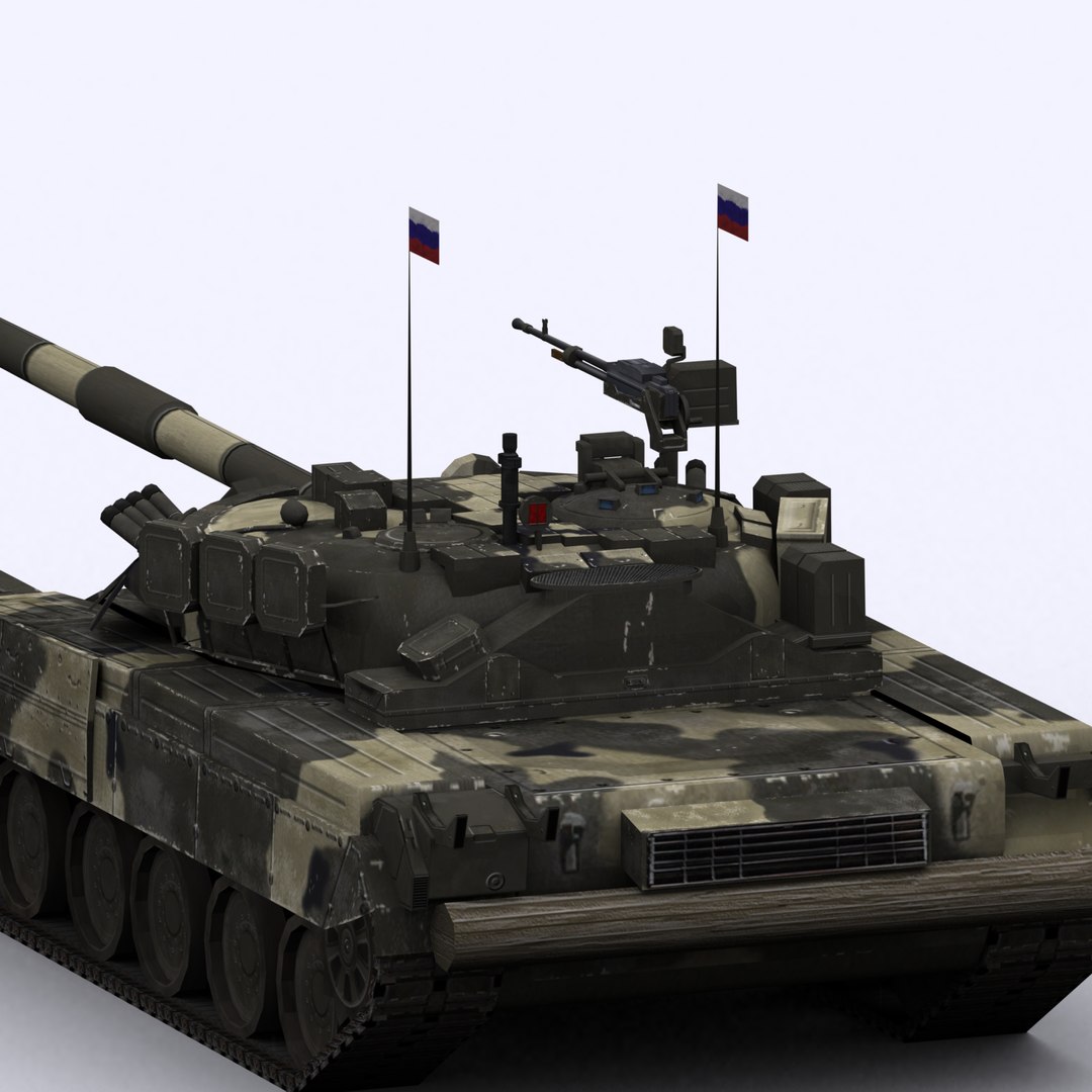T-80u T80 Tank 3d Model