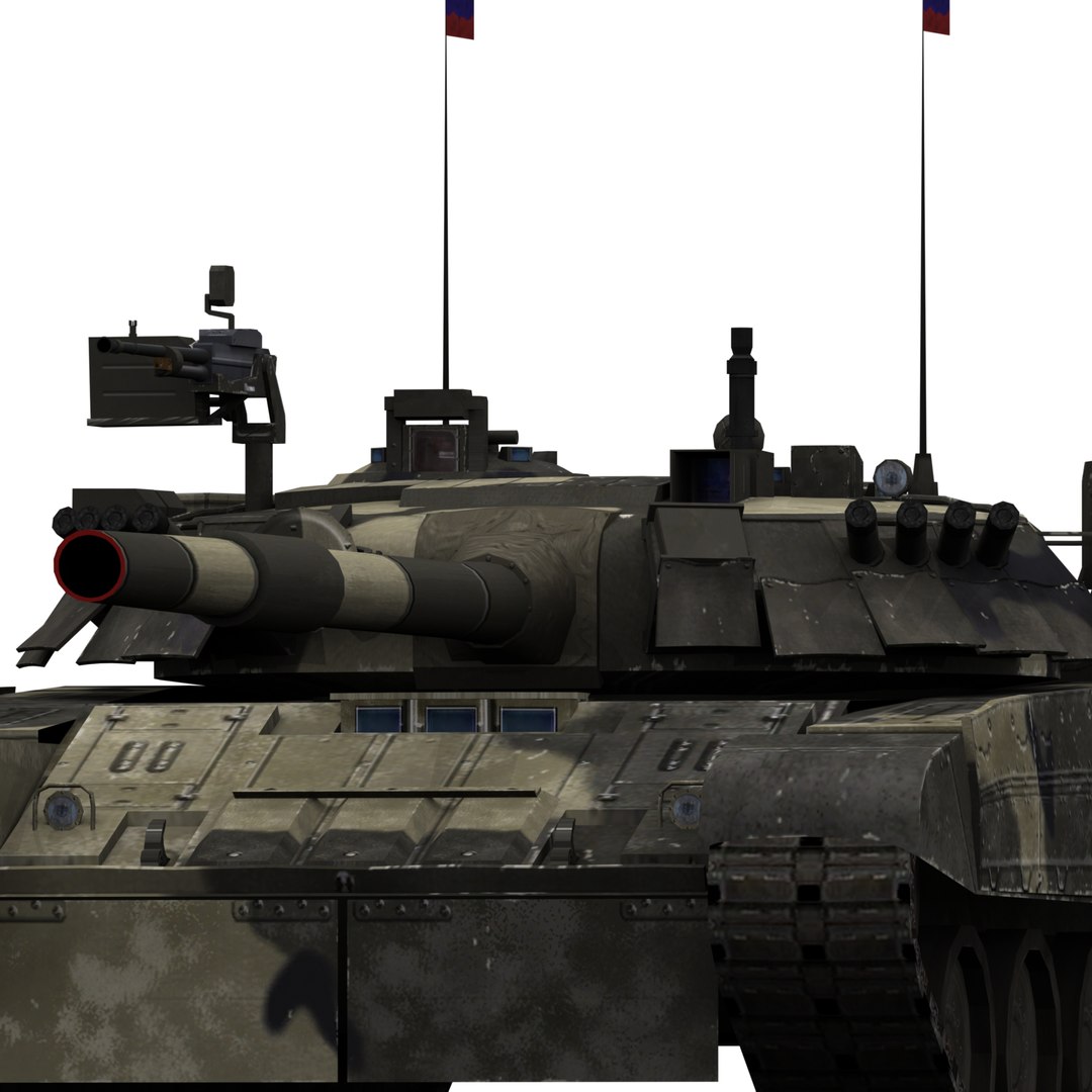 T-80u T80 Tank 3d Model