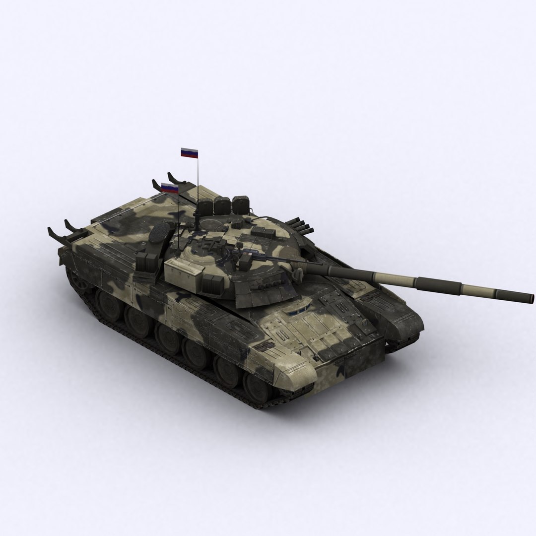 T-80u T80 Tank 3d Model
