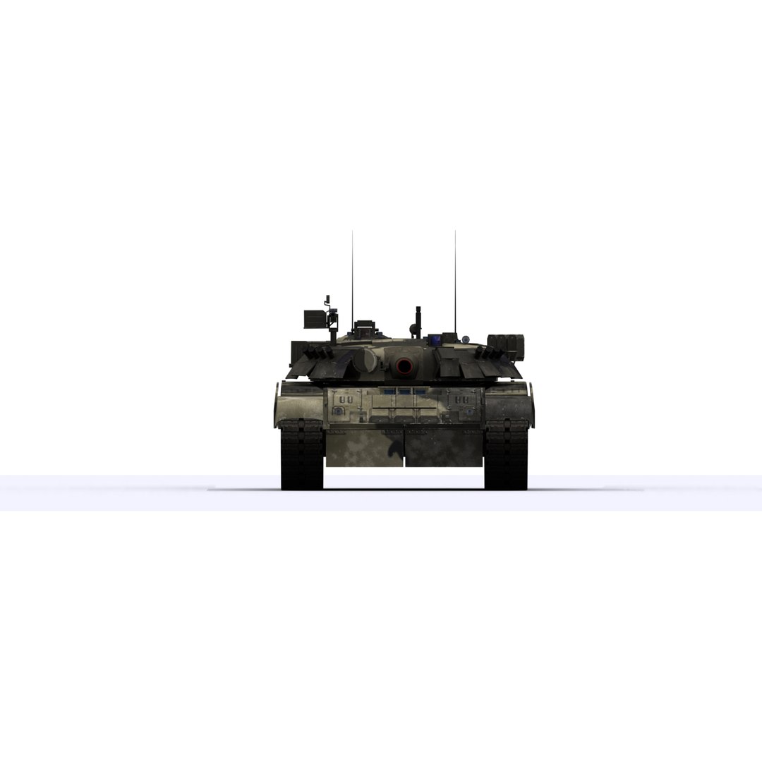 T-80u T80 Tank 3d Model