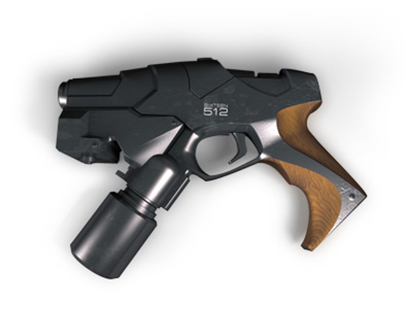 3d Model Of Plasma Gun