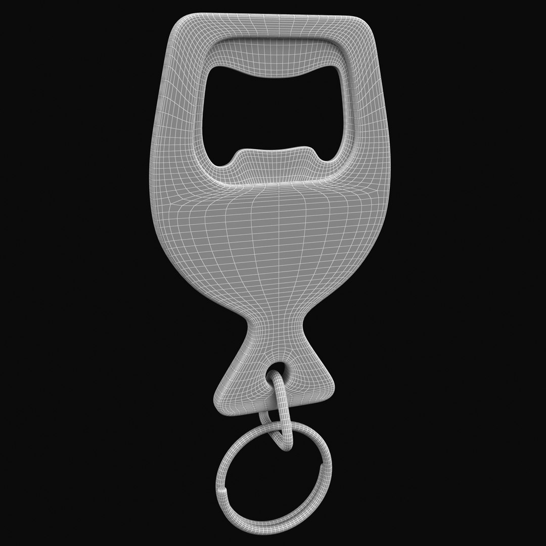 3ds Max Bottle Opener Keychain
