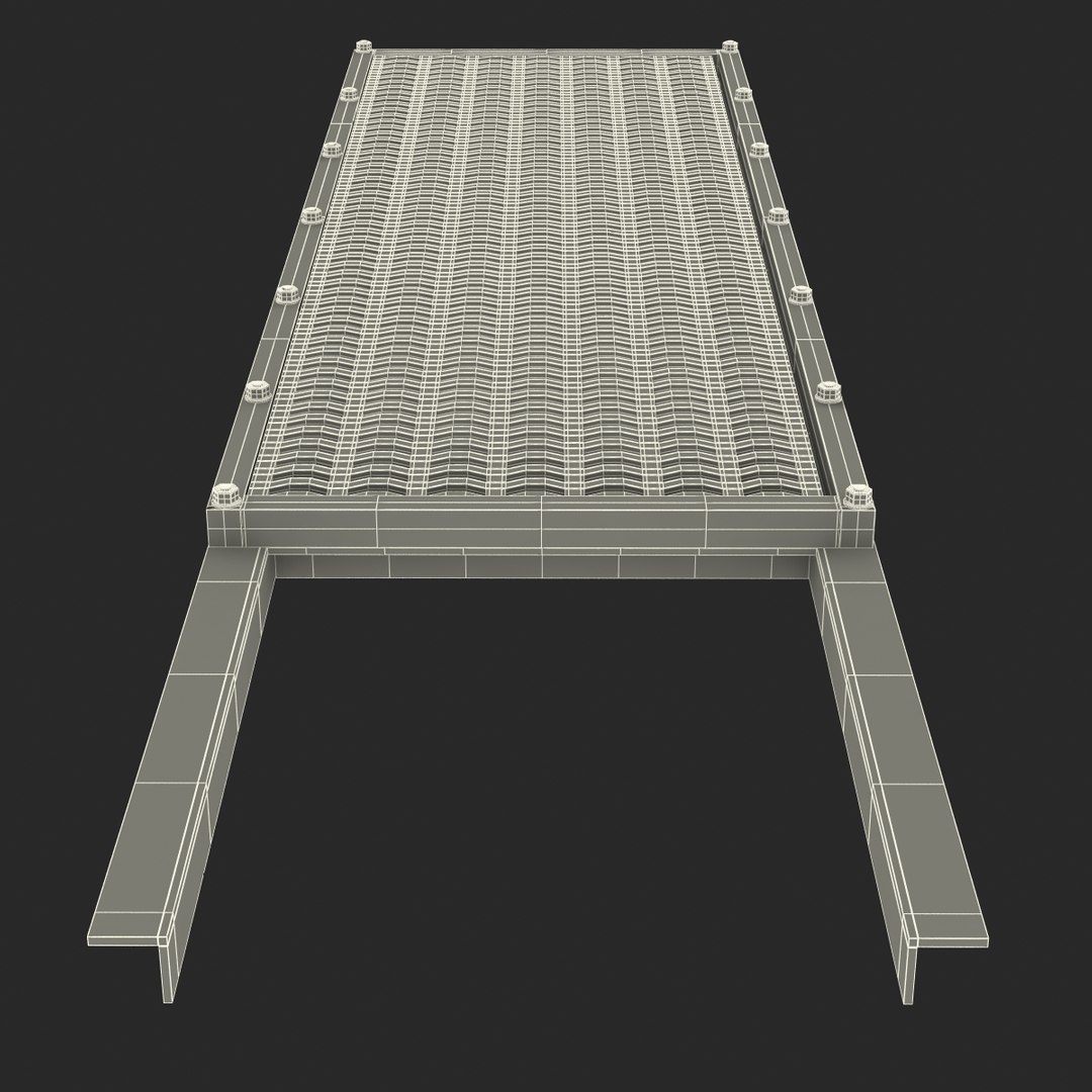 3d walkway modeled loaded