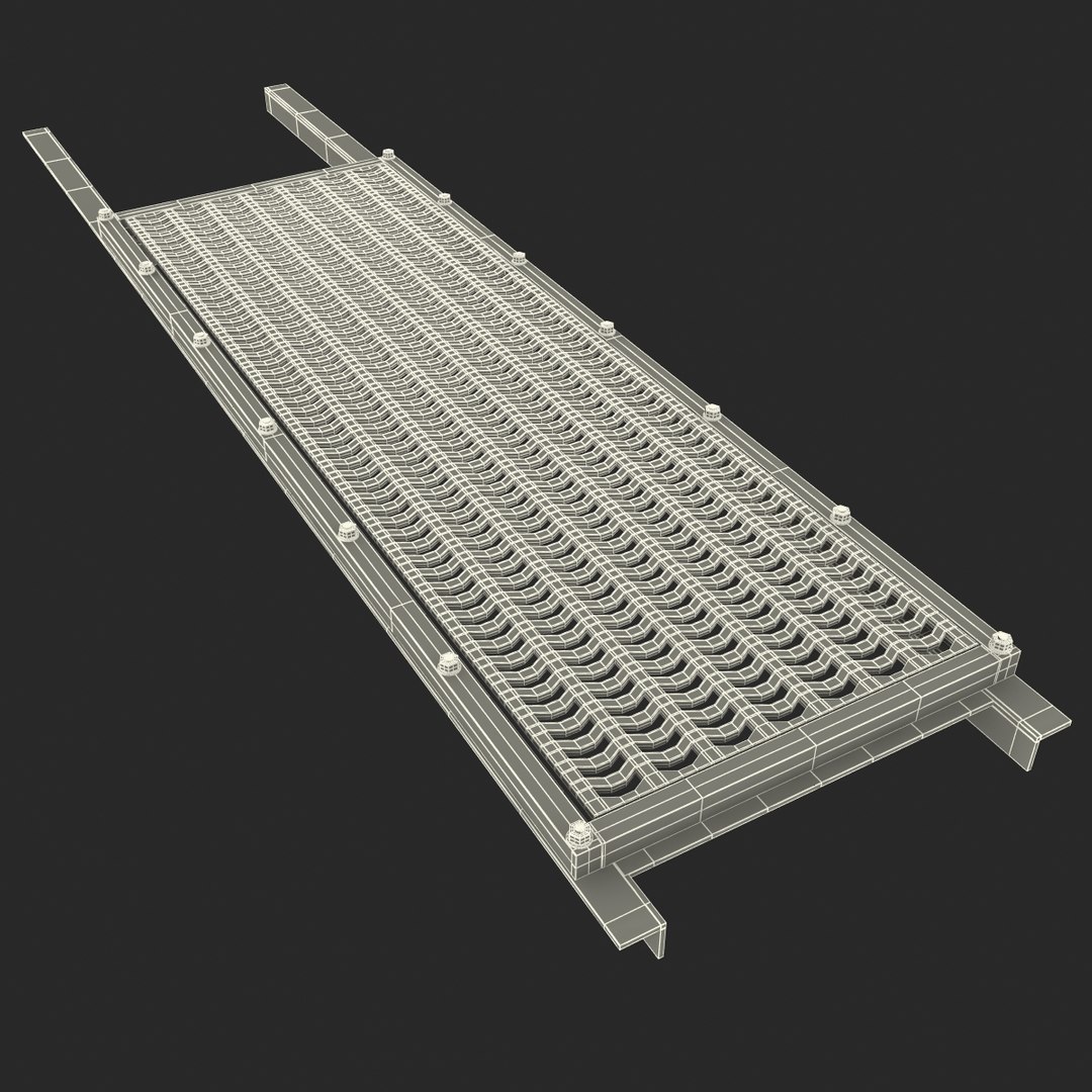 3d walkway modeled loaded