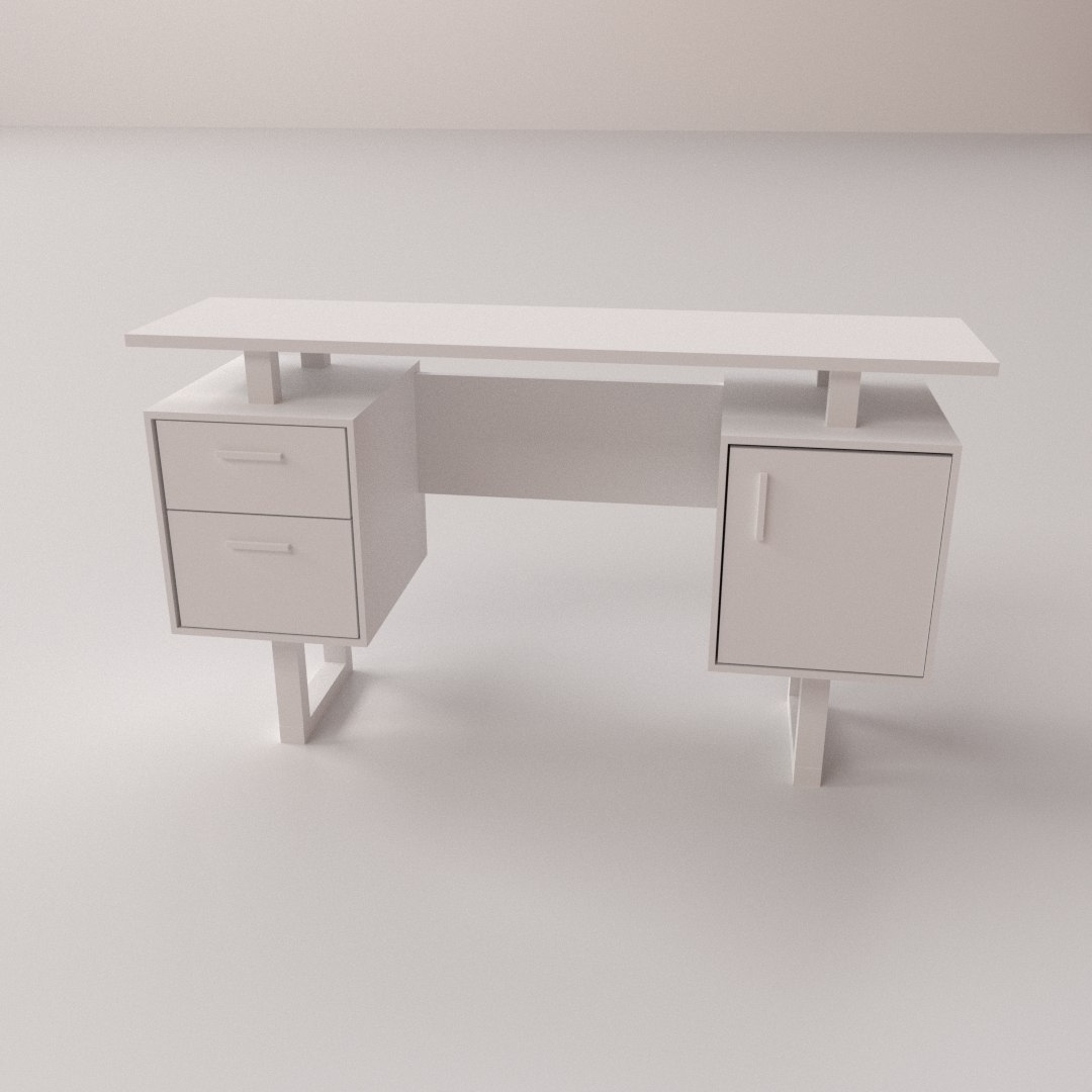 3D Modern Office Desk Model - TurboSquid 1787015