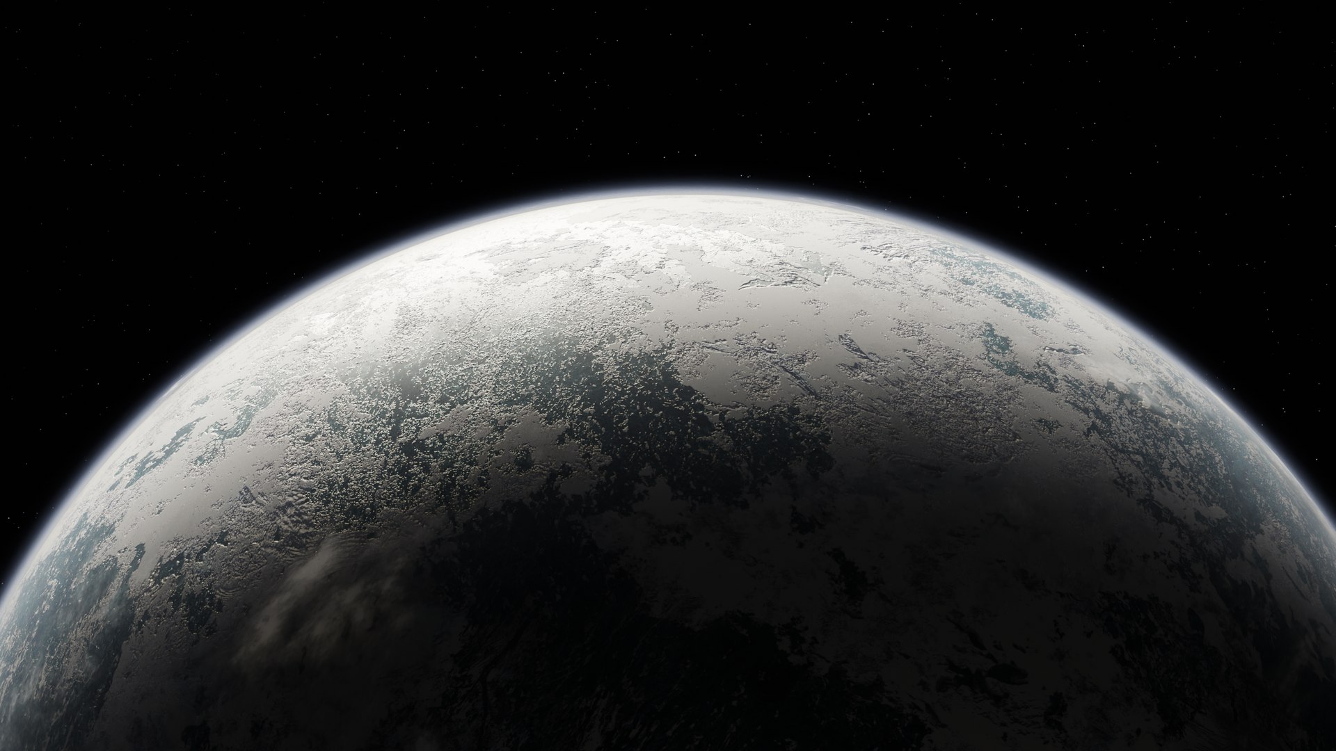 3D 8K Fictional Ice Planet 7 Model - TurboSquid 1931151