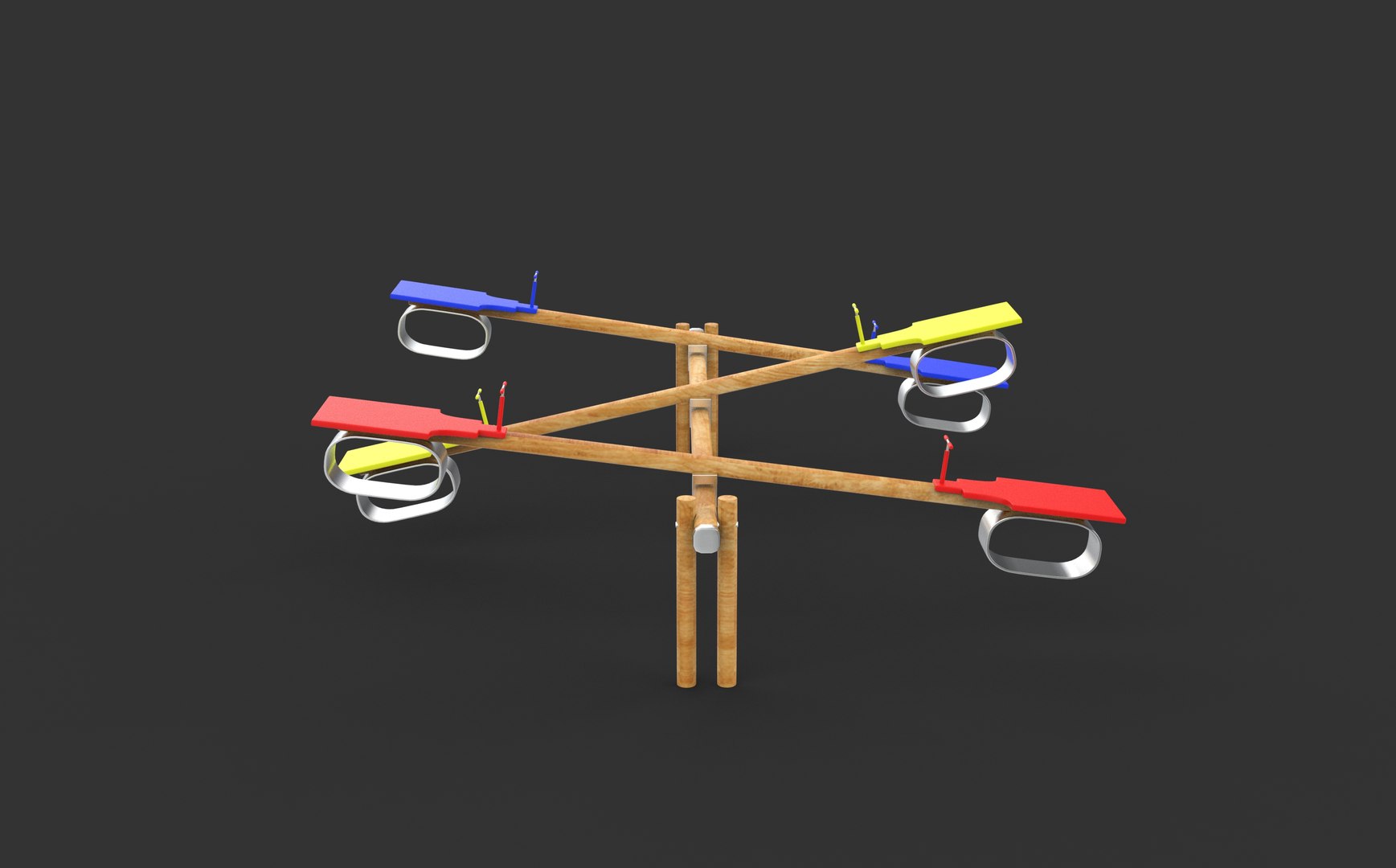 Wooden Seesaw 3D Model 3D Model - TurboSquid 2340692