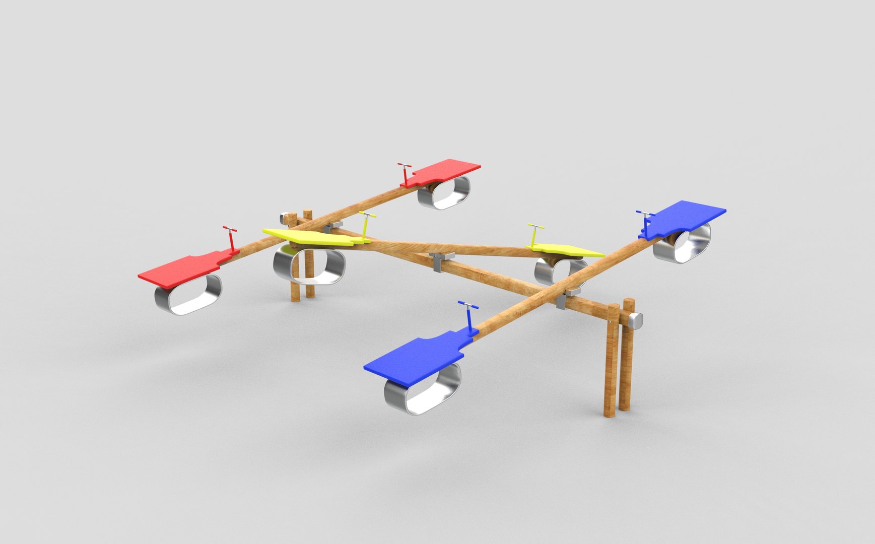 Wooden Seesaw 3D Model 3D Model - TurboSquid 2340692