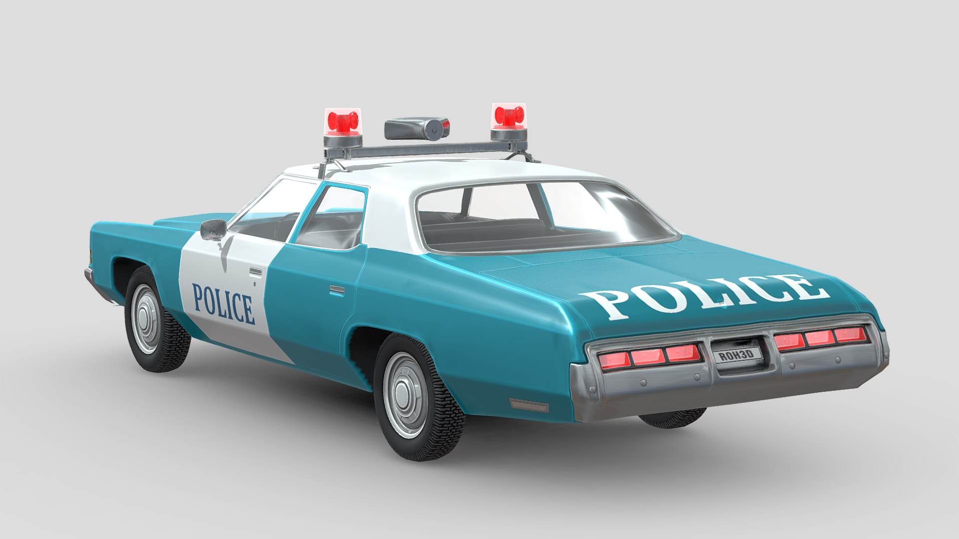 3D Chevrolet Impala Mk5 1972 Police - TurboSquid 2160358