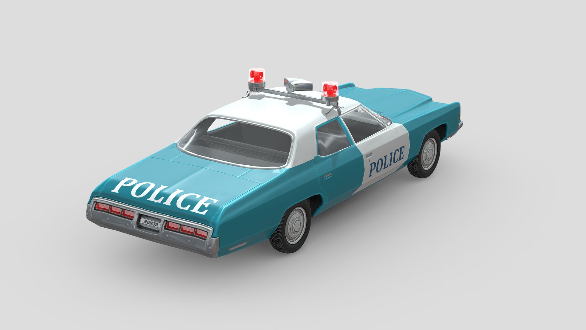 3D Chevrolet Impala Mk5 1972 Police - TurboSquid 2160358