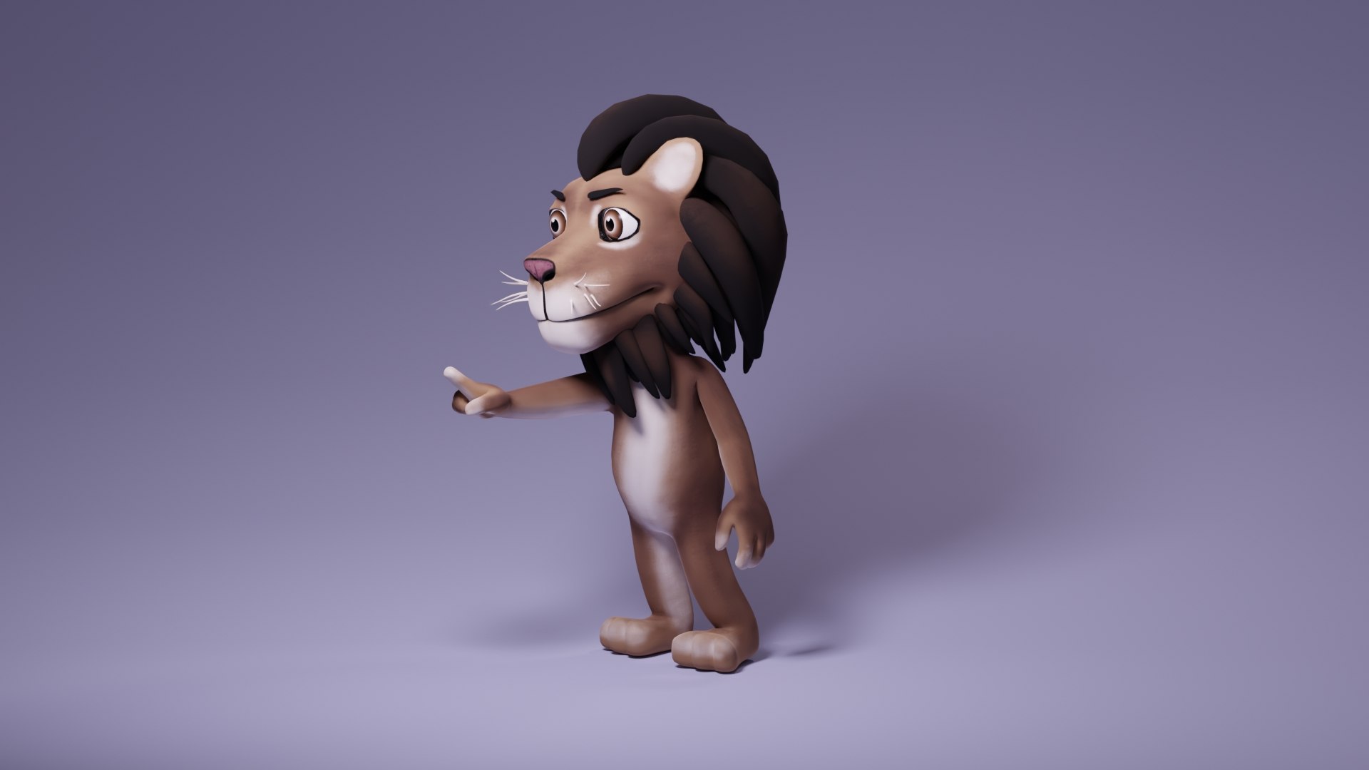 3D Toon Humanoid Lion Model - TurboSquid 1774542