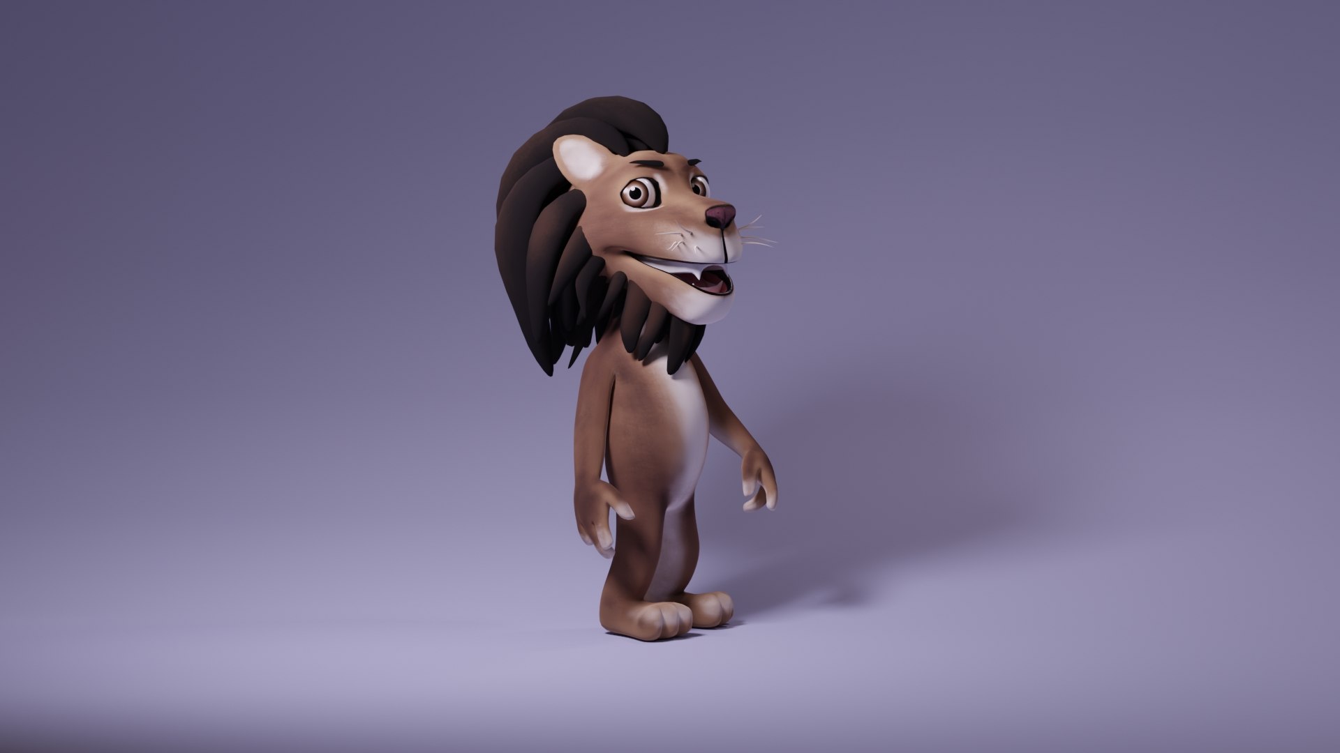 3D Toon Humanoid Lion Model - TurboSquid 1774542