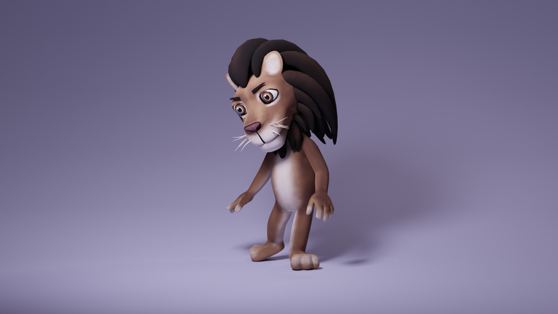 3D Toon Humanoid Lion Model - TurboSquid 1774542