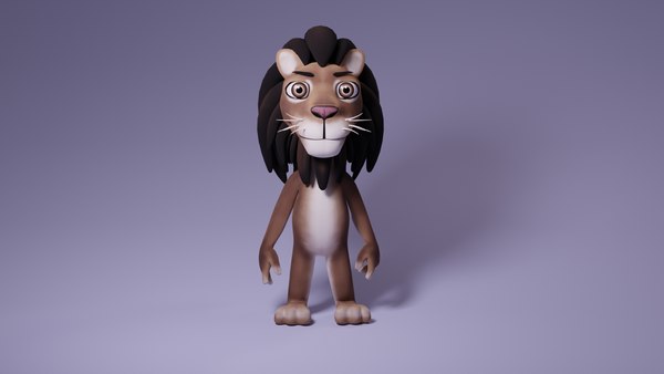 3D Toon Humanoid Lion model - TurboSquid 1774542