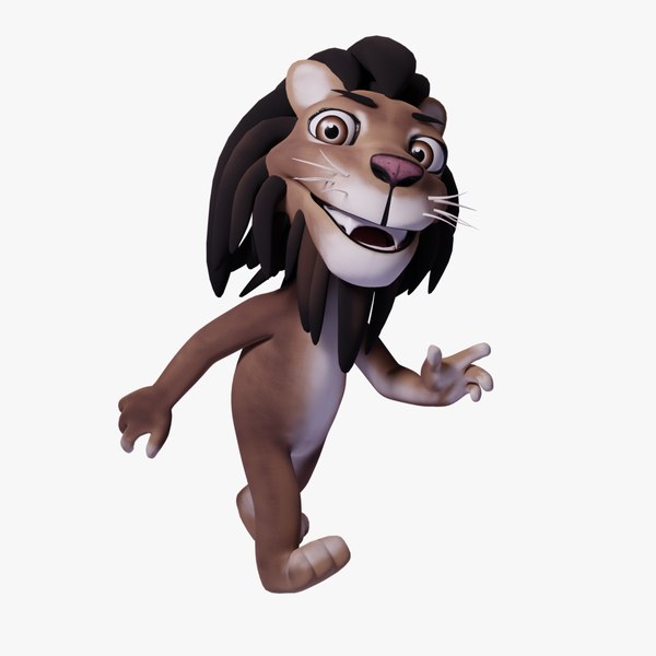 3D Toon Humanoid Lion model - TurboSquid 1774542