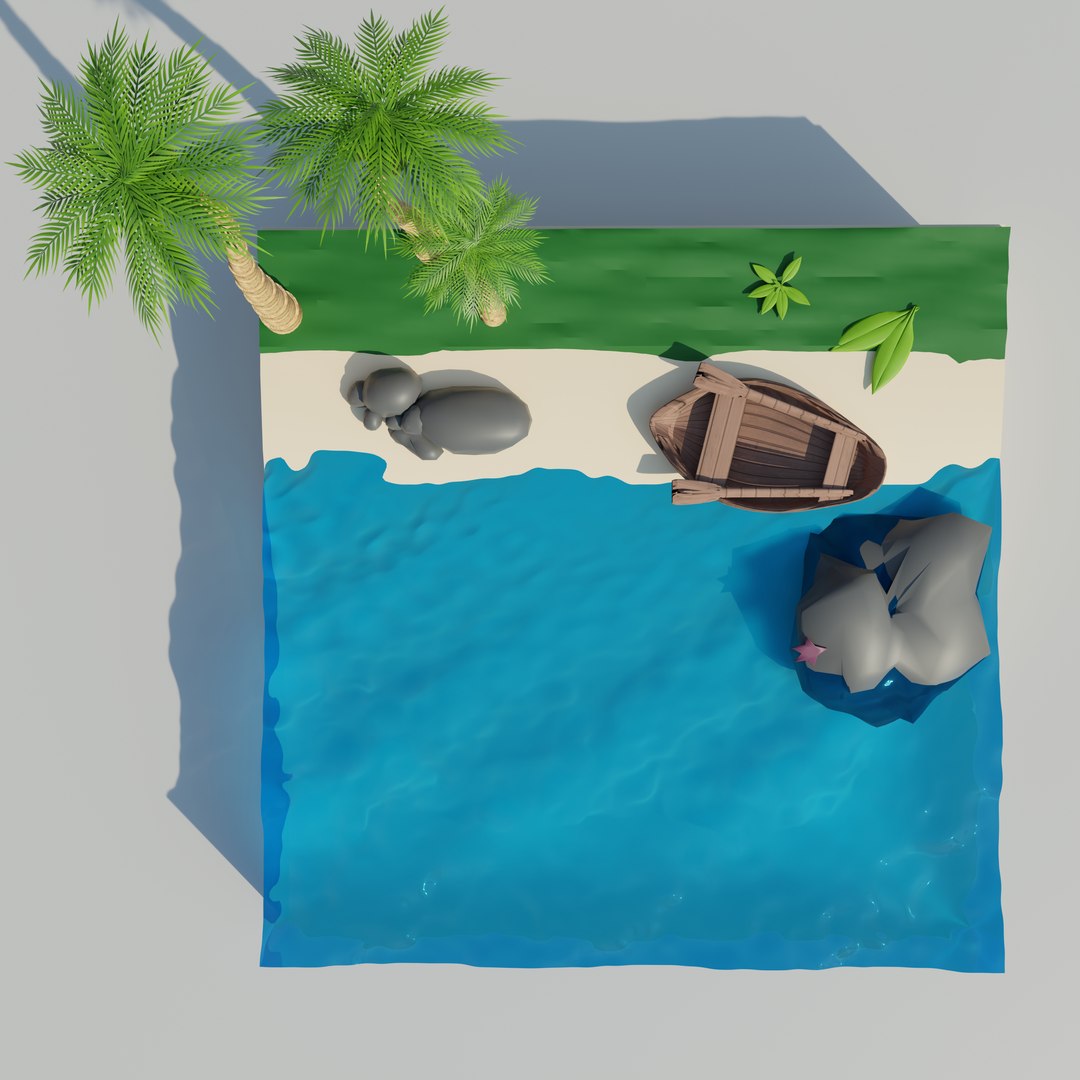 Tropical Island 3D - TurboSquid 1859868