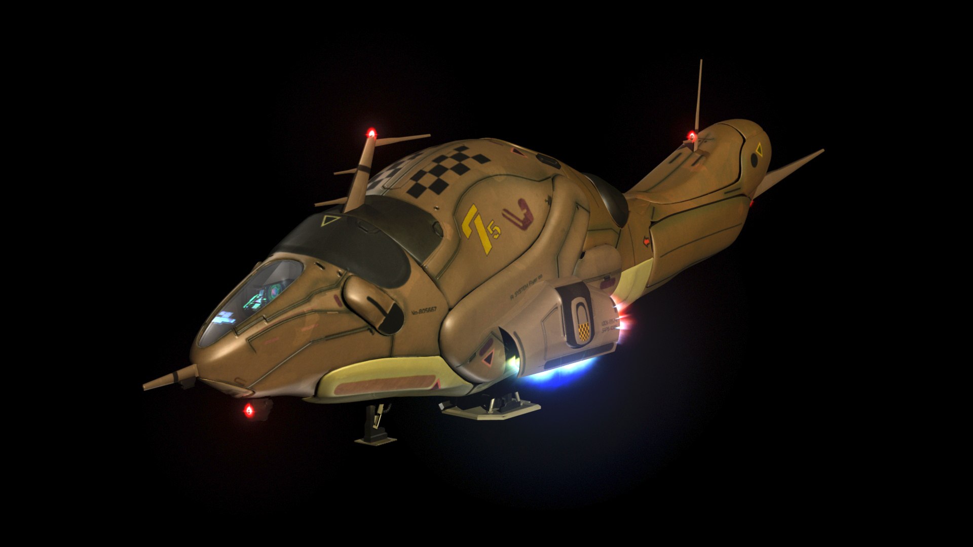 3D Ai Spaceship - TurboSquid 1971073
