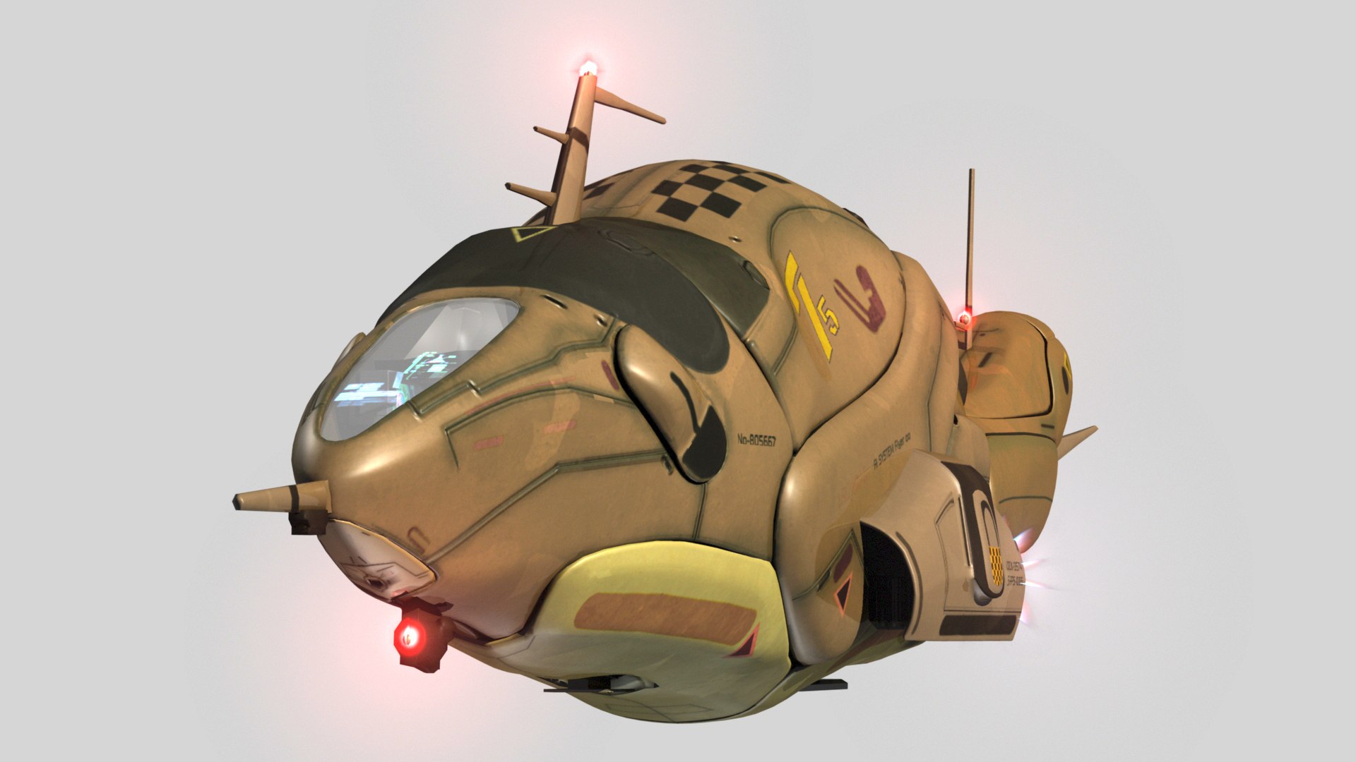 3D Ai Spaceship - TurboSquid 1971073