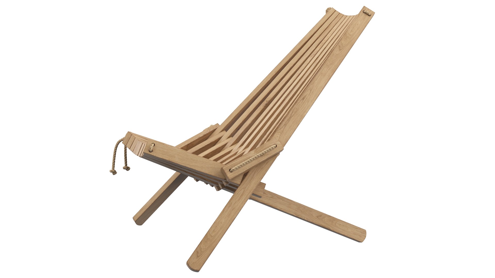 3D Wooden Patio Chair Model - TurboSquid 2001402