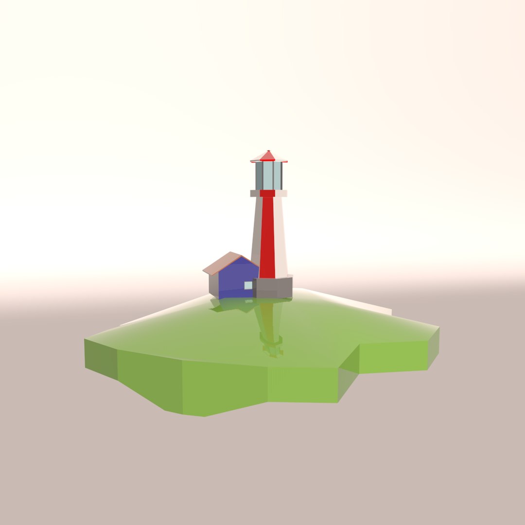 Lighthouse House Lights 3D - TurboSquid 1592455