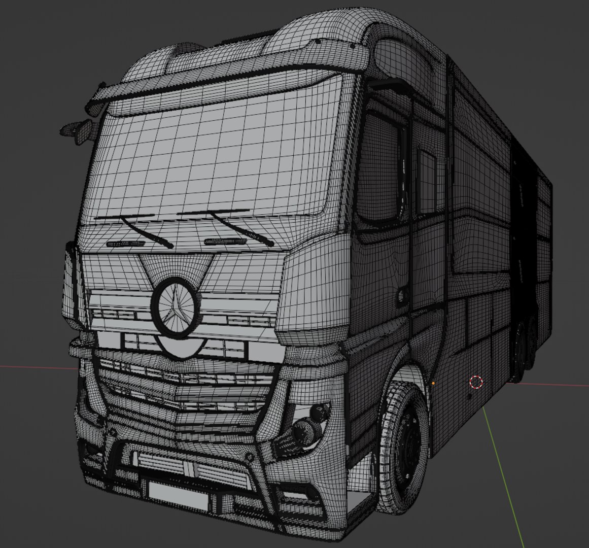 3D Dembell Motorhome Model M Diamond Class A Mercedes-Benz Actros ...