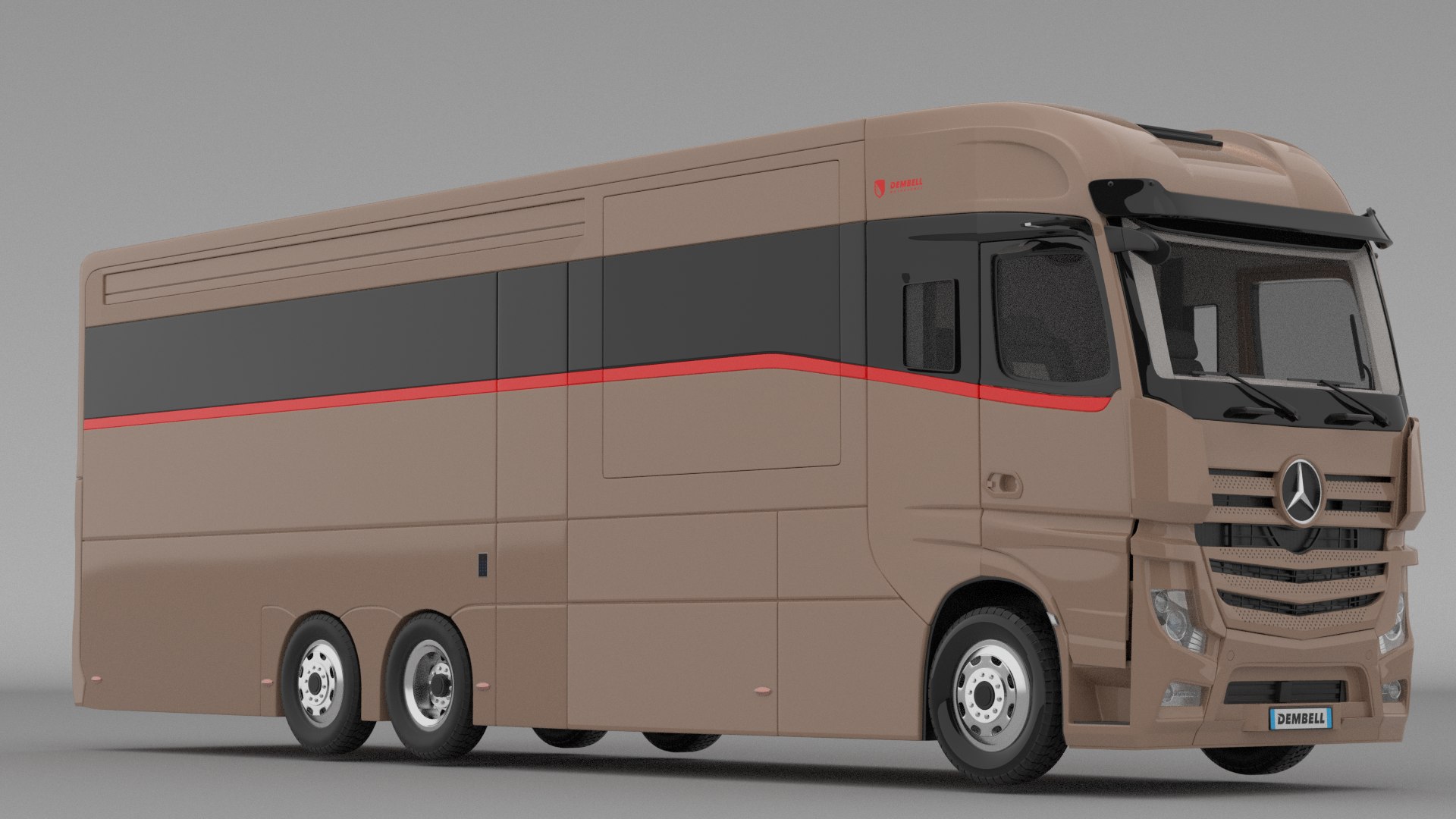 3D Dembell Motorhome Model M Diamond Class A Mercedes-Benz Actros ...