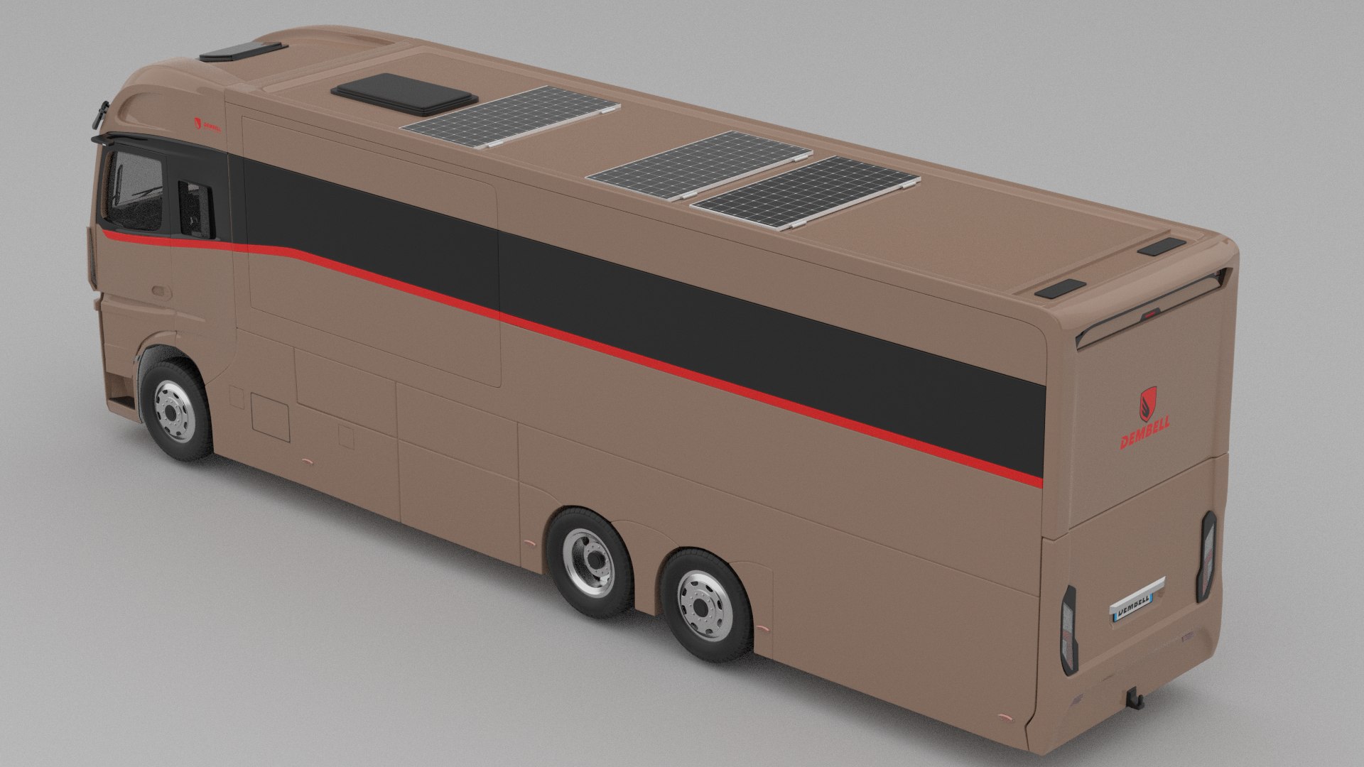 3D Dembell Motorhome Model M Diamond Class A Mercedes-Benz Actros ...