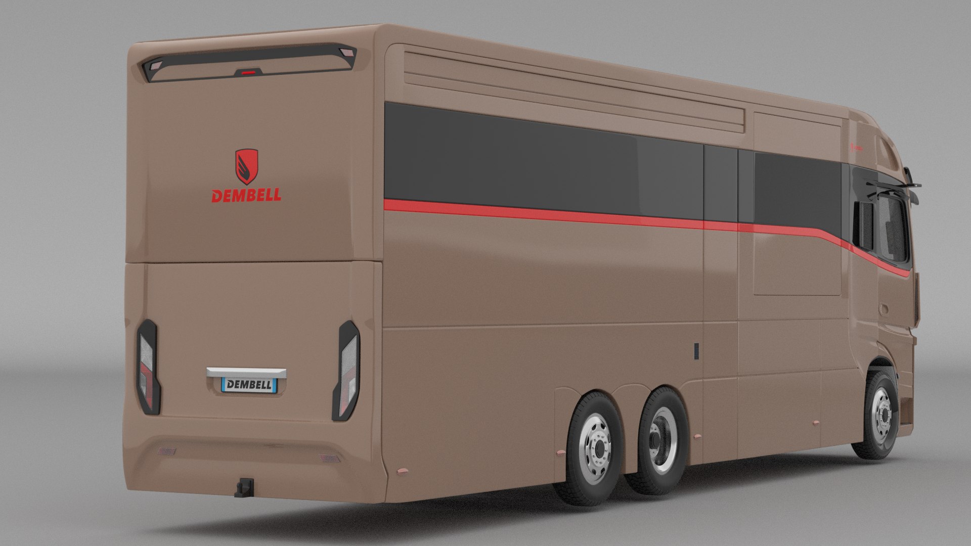 3D Dembell Motorhome Model M Diamond Class A Mercedes-Benz Actros ...