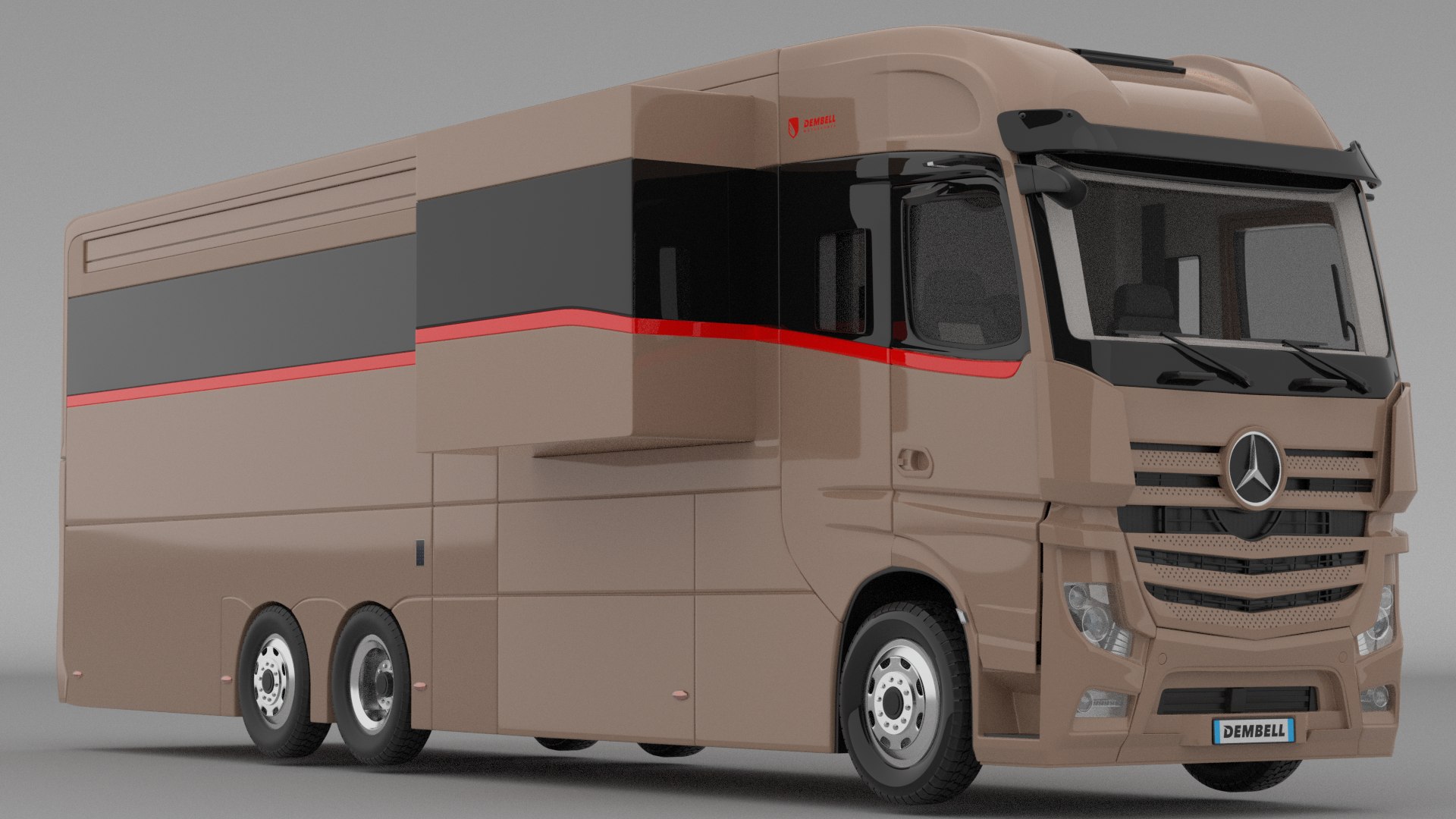 3D Dembell Motorhome Model M Diamond Class A Mercedes-Benz Actros ...